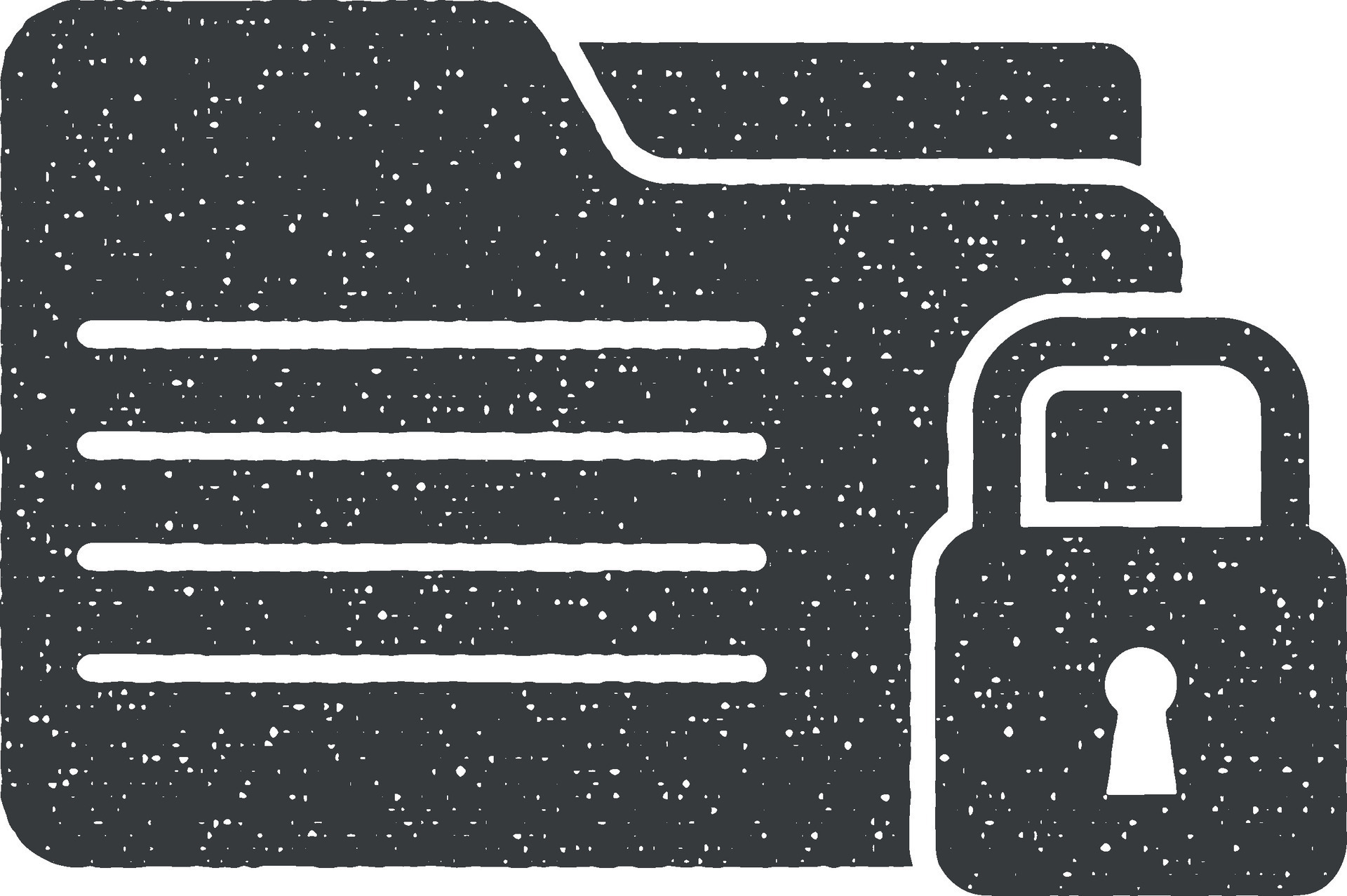 database, information icon vector illustration in stamp style 38027590 ...