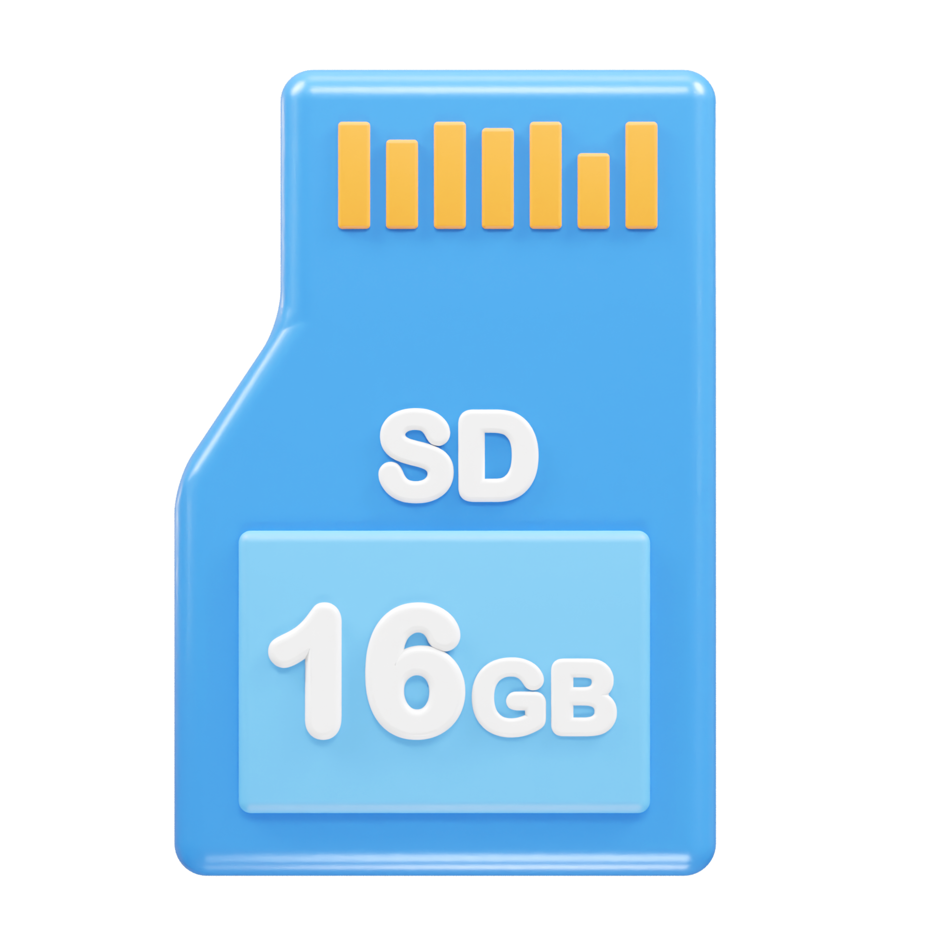 Sd Card 16gb Icon 3d Illustration Rendering Element 38029739 Png