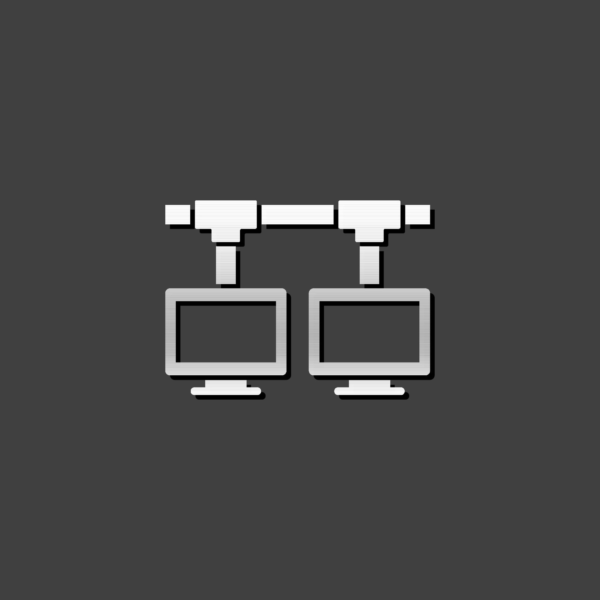 Local Area Network Icon In Metallic Grey Color Style Computer Connection Internet 38030689