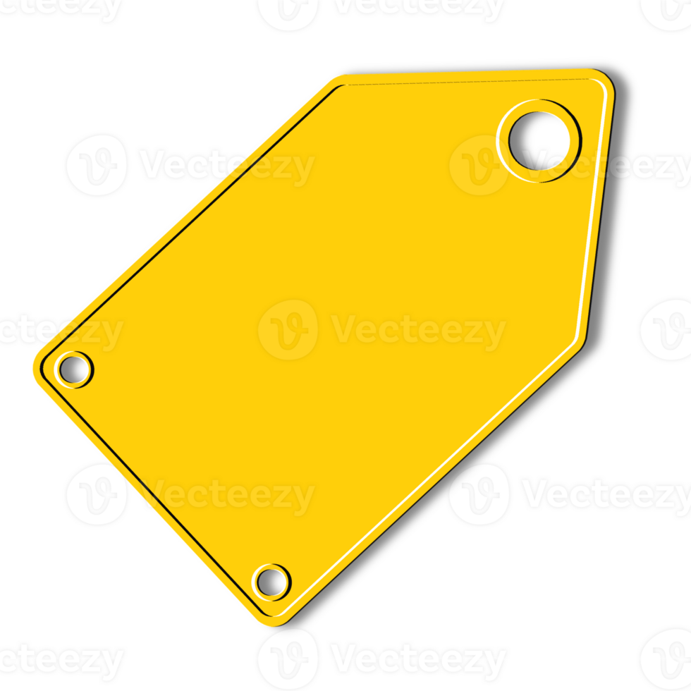 Yellow price tag 38032543 PNG