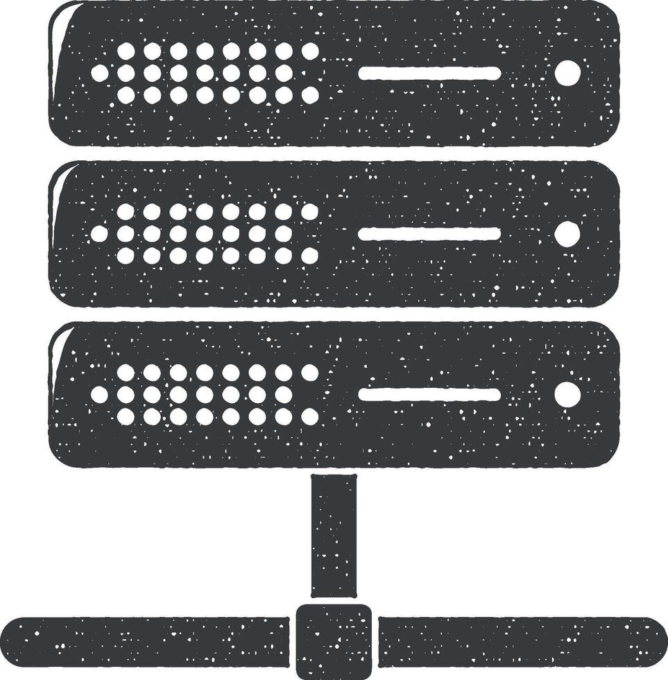 server vector icon illustration with stamp effect 38036556 Vector Art ...