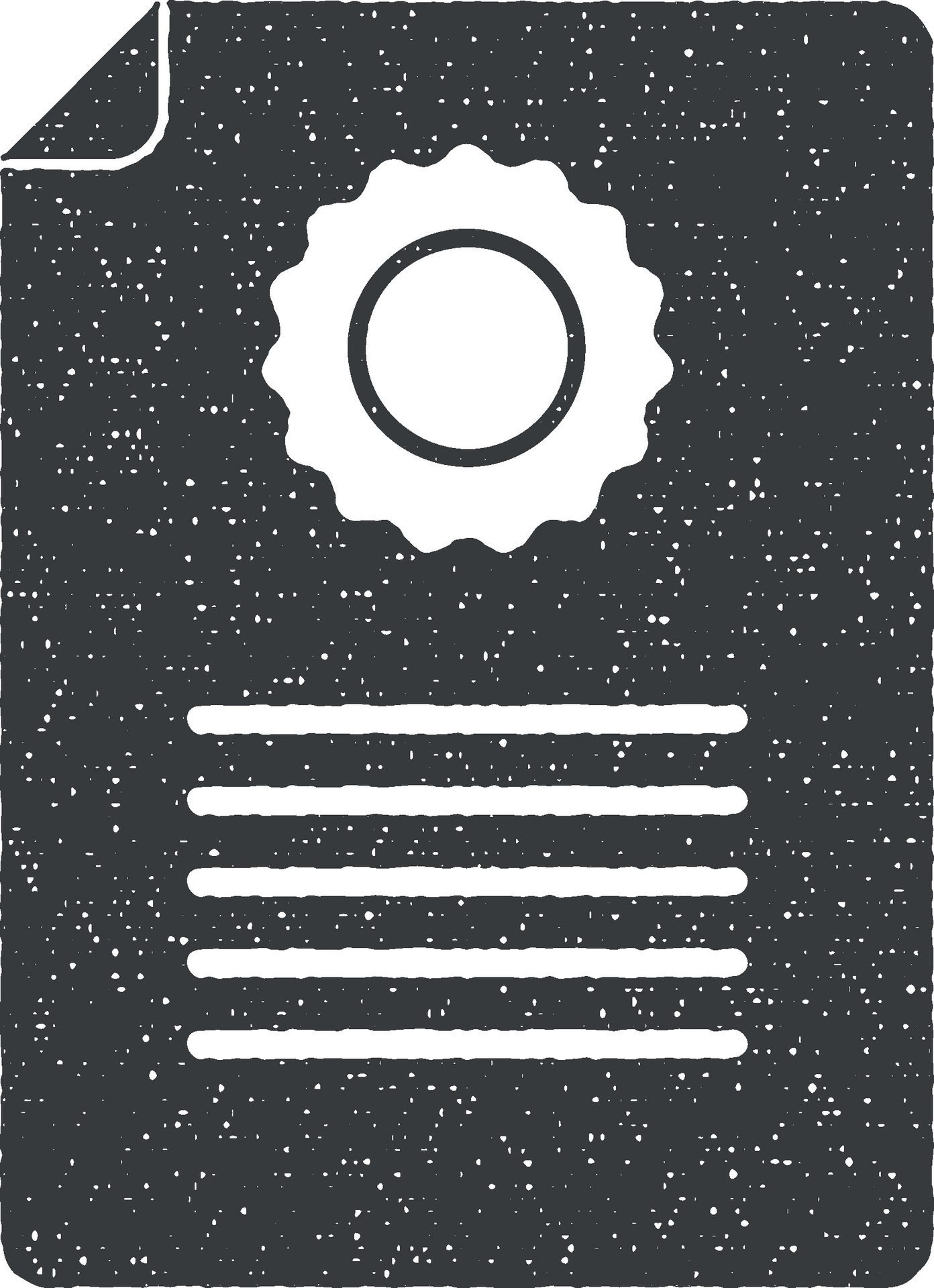 instruction on the exploitation vector icon illustration with stamp ...