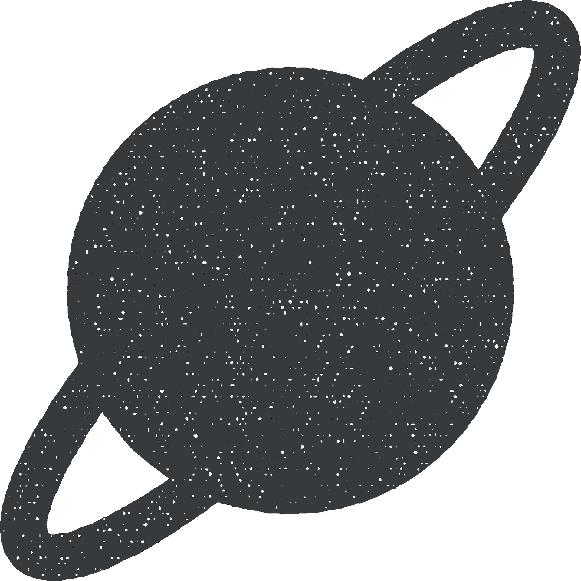 Planet vector icon illustration with stamp effect 38037875 Vector Art ...