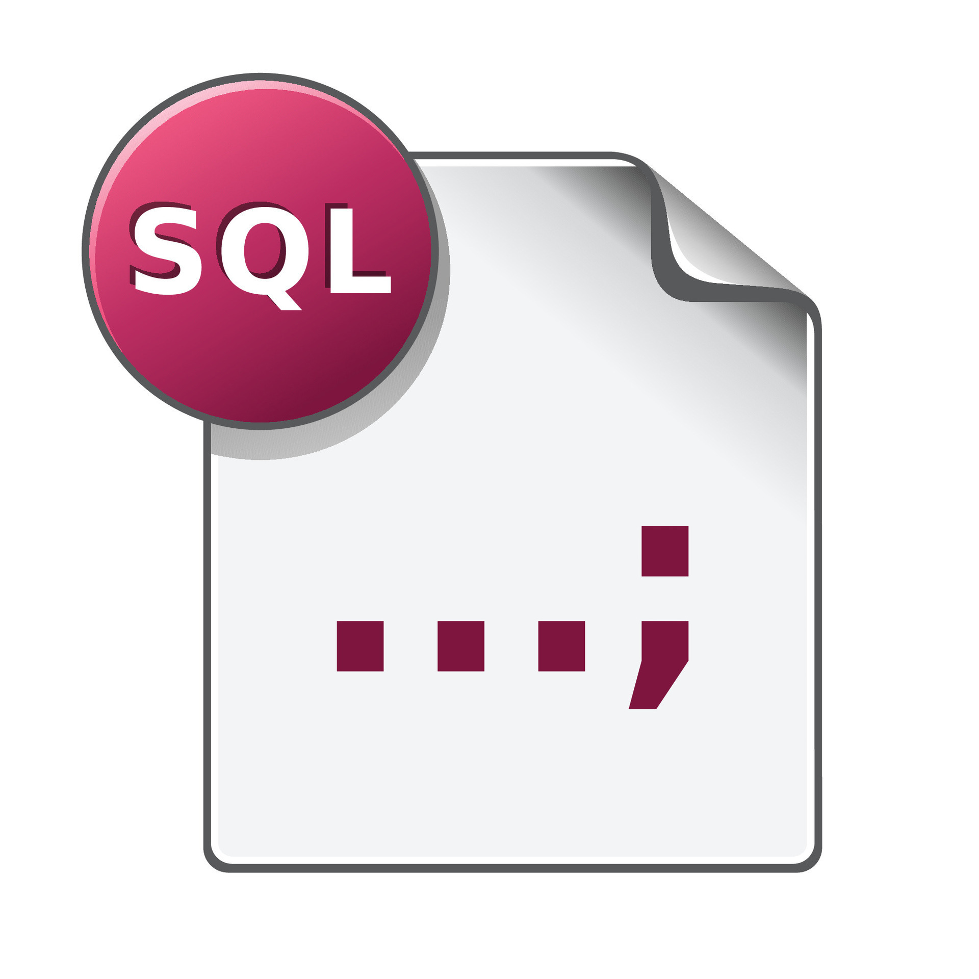 Sql File Format Icon In Color Extension Database Queries 38037891 Vector Art At Vecteezy