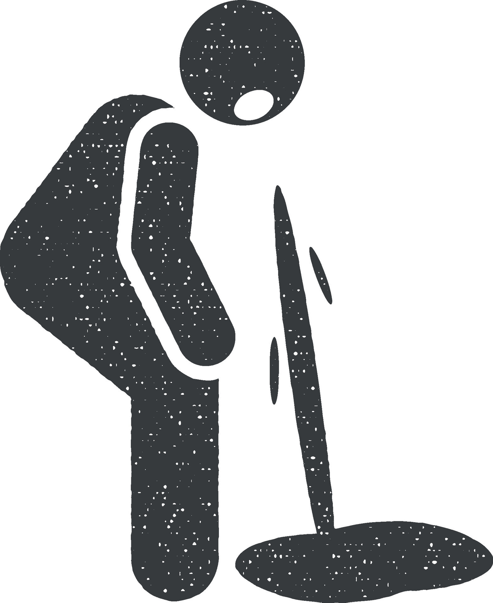 Puke Vomit Vomiting Icon Vector Illustration In Stamp Style 38039062 Vector Art At Vecteezy