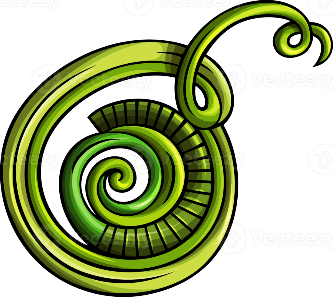 Cartoon decorative curl 38042227 PNG