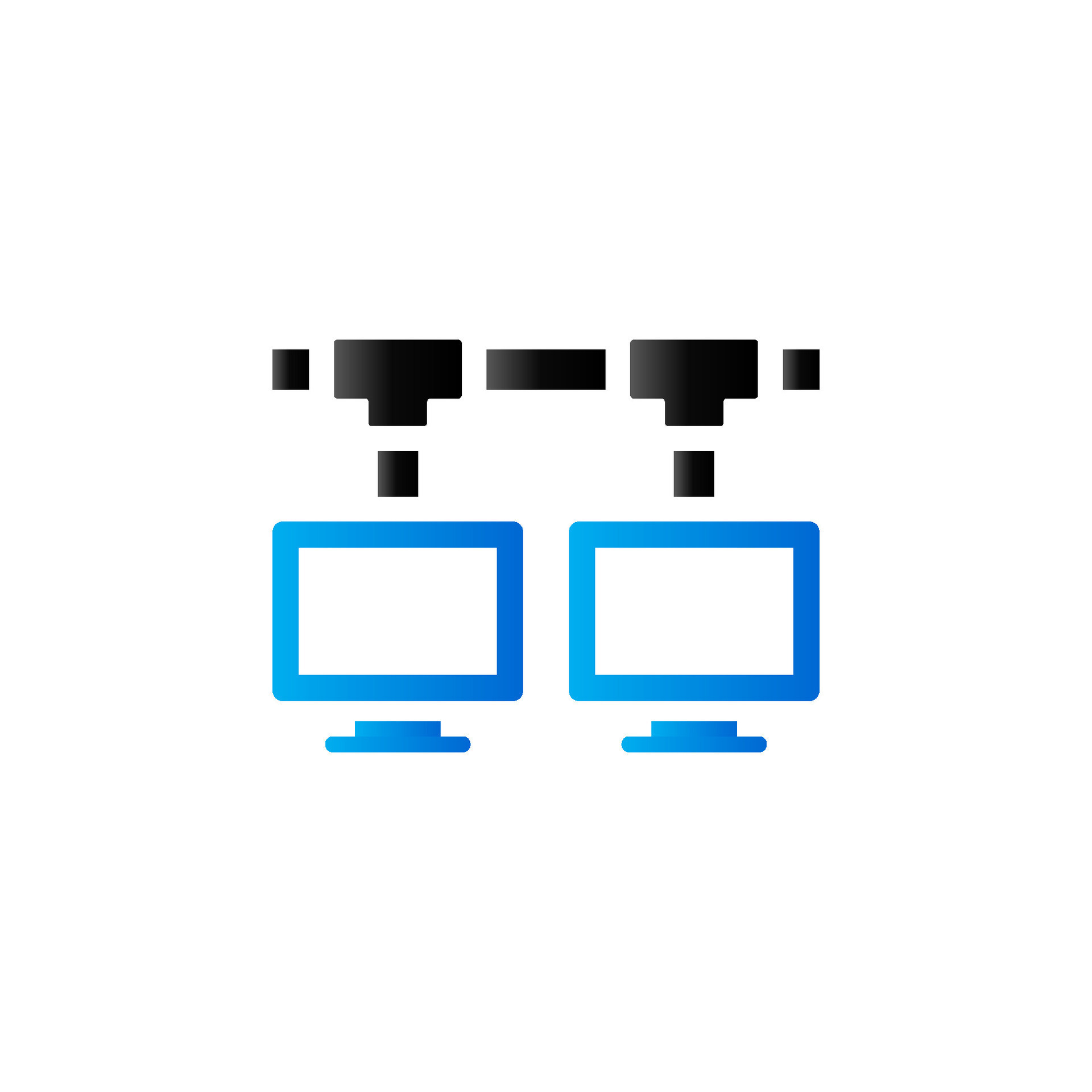 Local area network icon in duo tone color. Computer connection internet ...