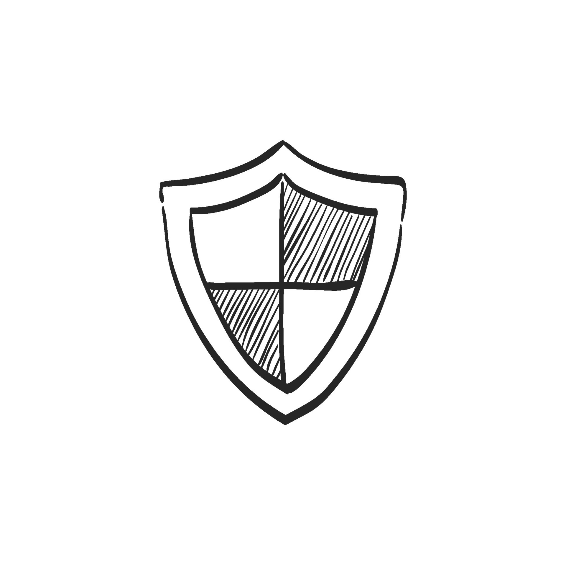 Hand Drawn Sketch Icon Shield 38045025 Vector Art At Vecteezy