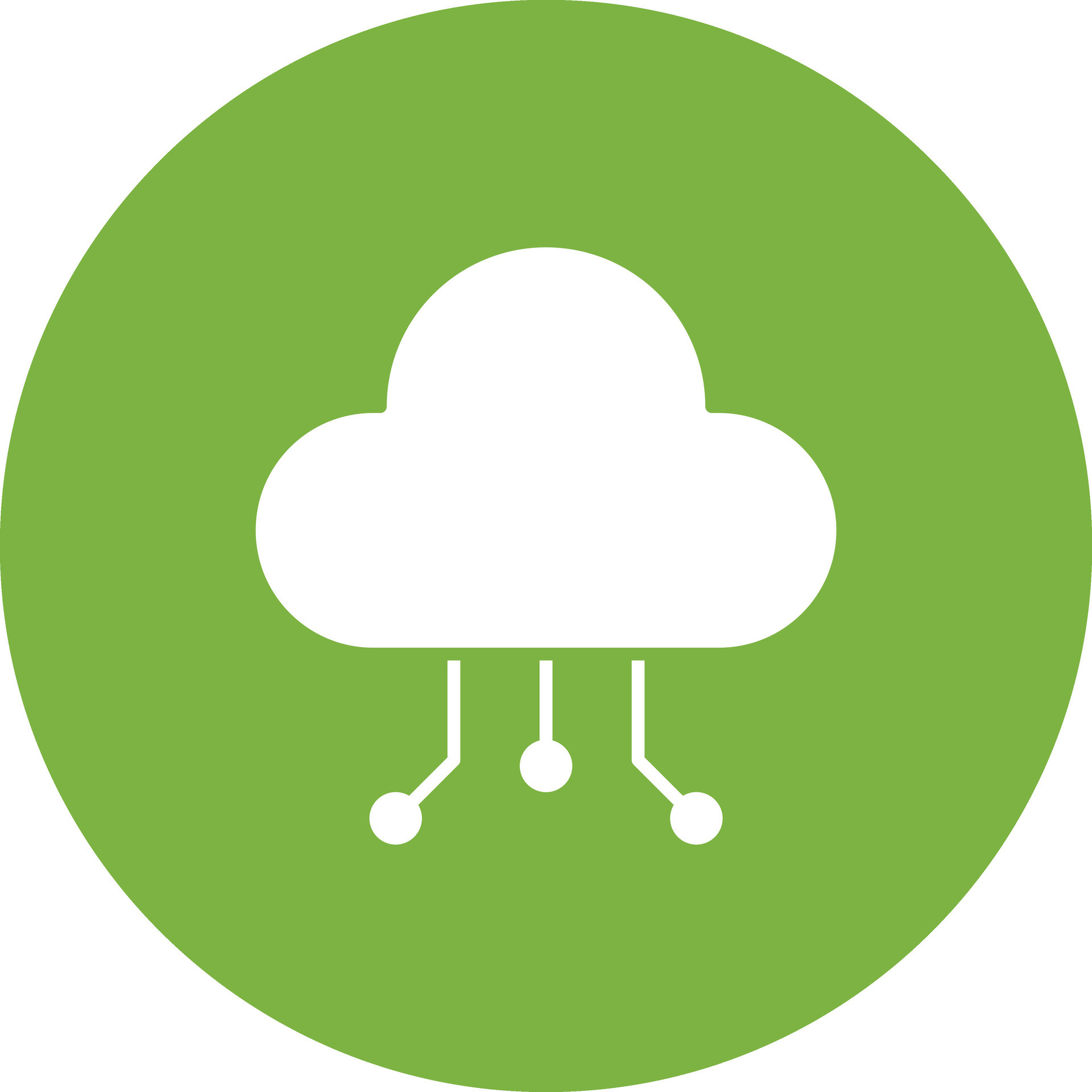 Cloud Data Distribution Icon Vector Image Suitable For Mobile Apps