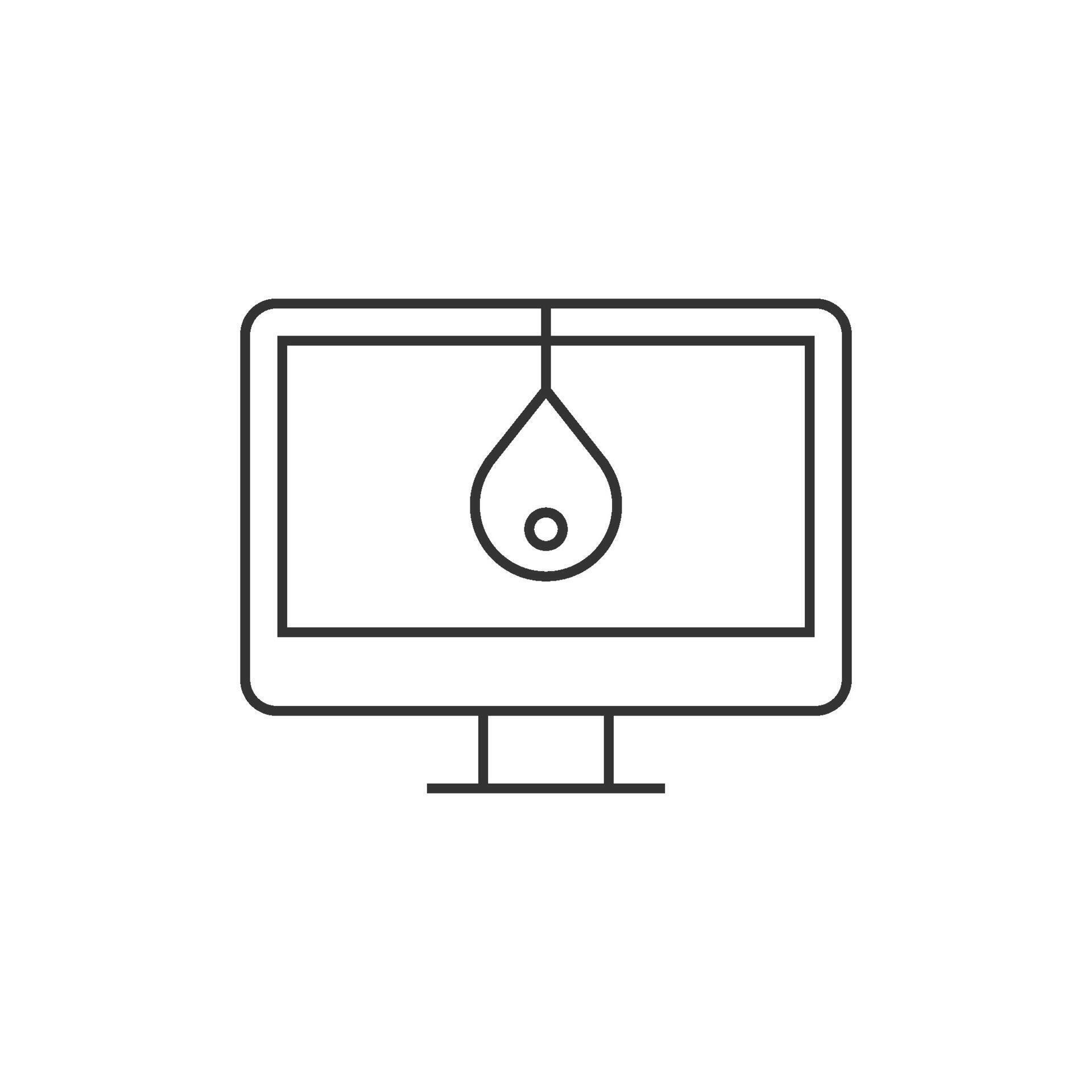 Monitor Calibration Icon In Thin Outline Style 38051459 Vector Art At