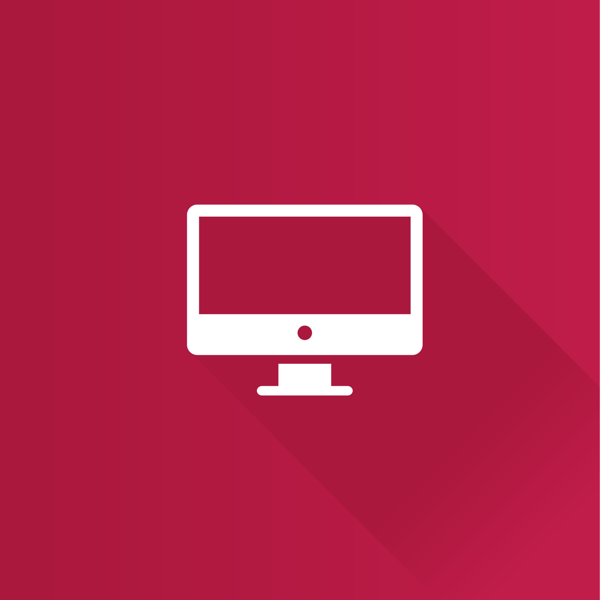 Desktop computer icon in Metro user interface color style. Electronic ...