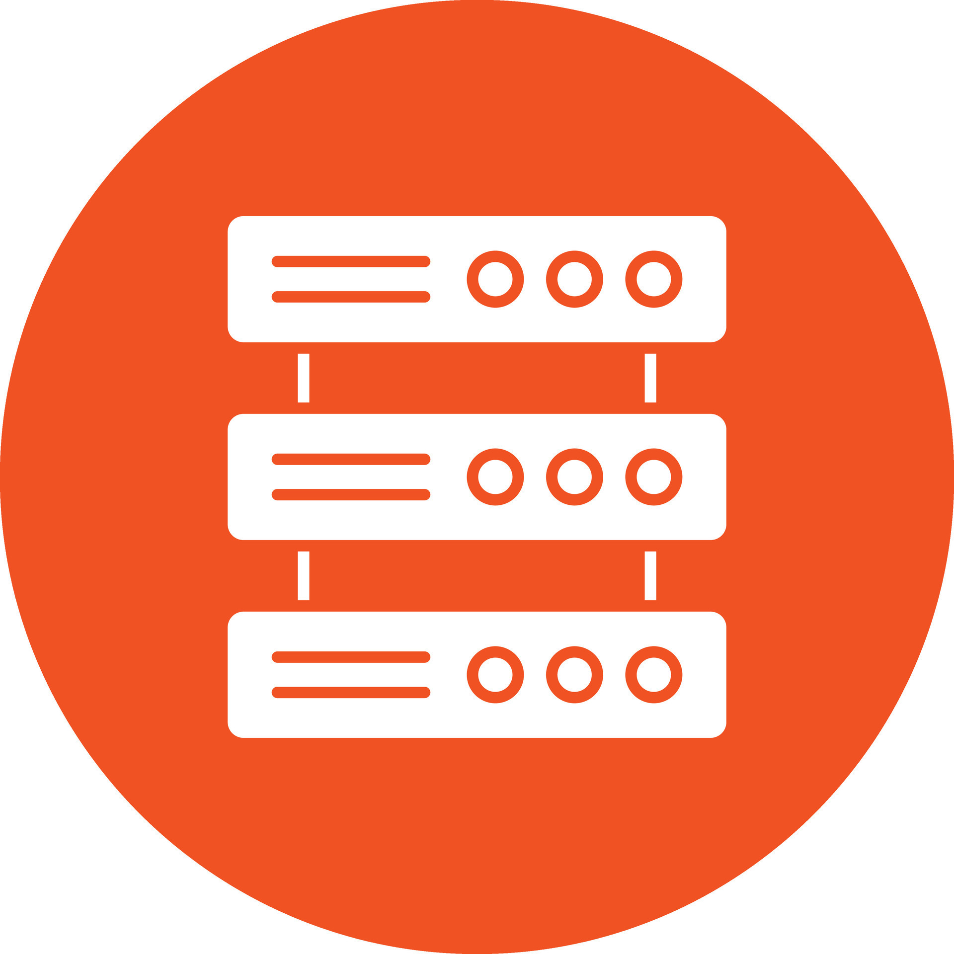 Multiple Servers icon vector image. Suitable for mobile apps, web apps ...