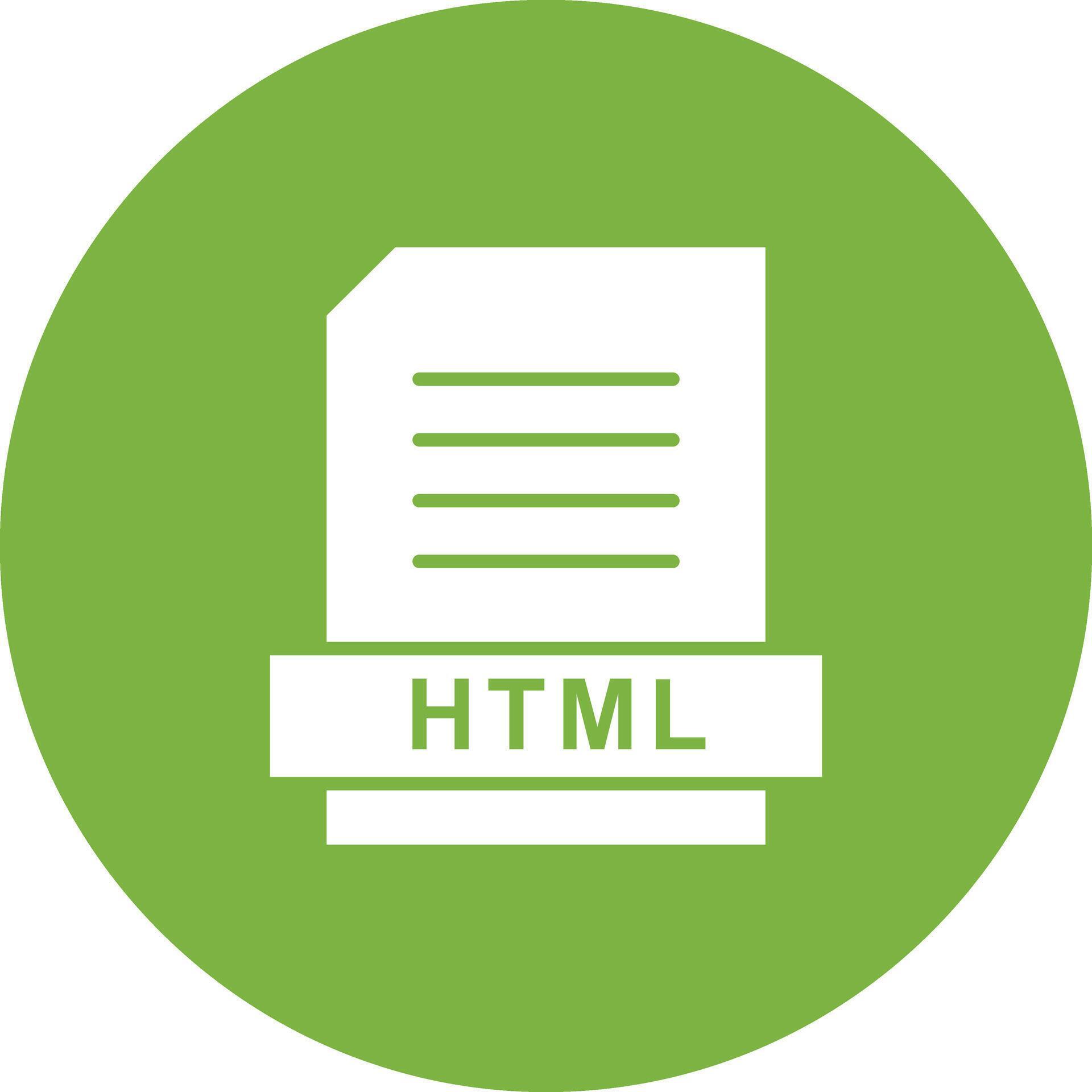Html Icon Vector Image Suitable For Mobile Apps Web Apps And Print