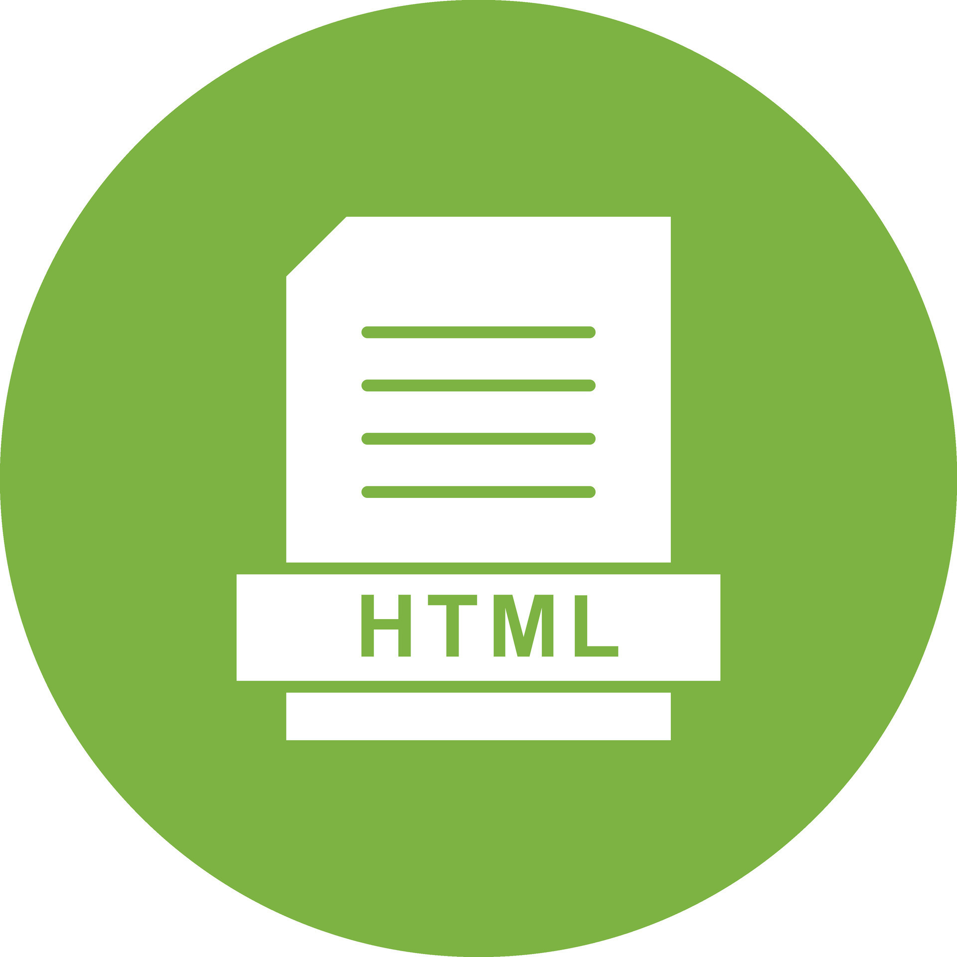Html Icon Vector Image Suitable For Mobile Apps Web Apps And Print