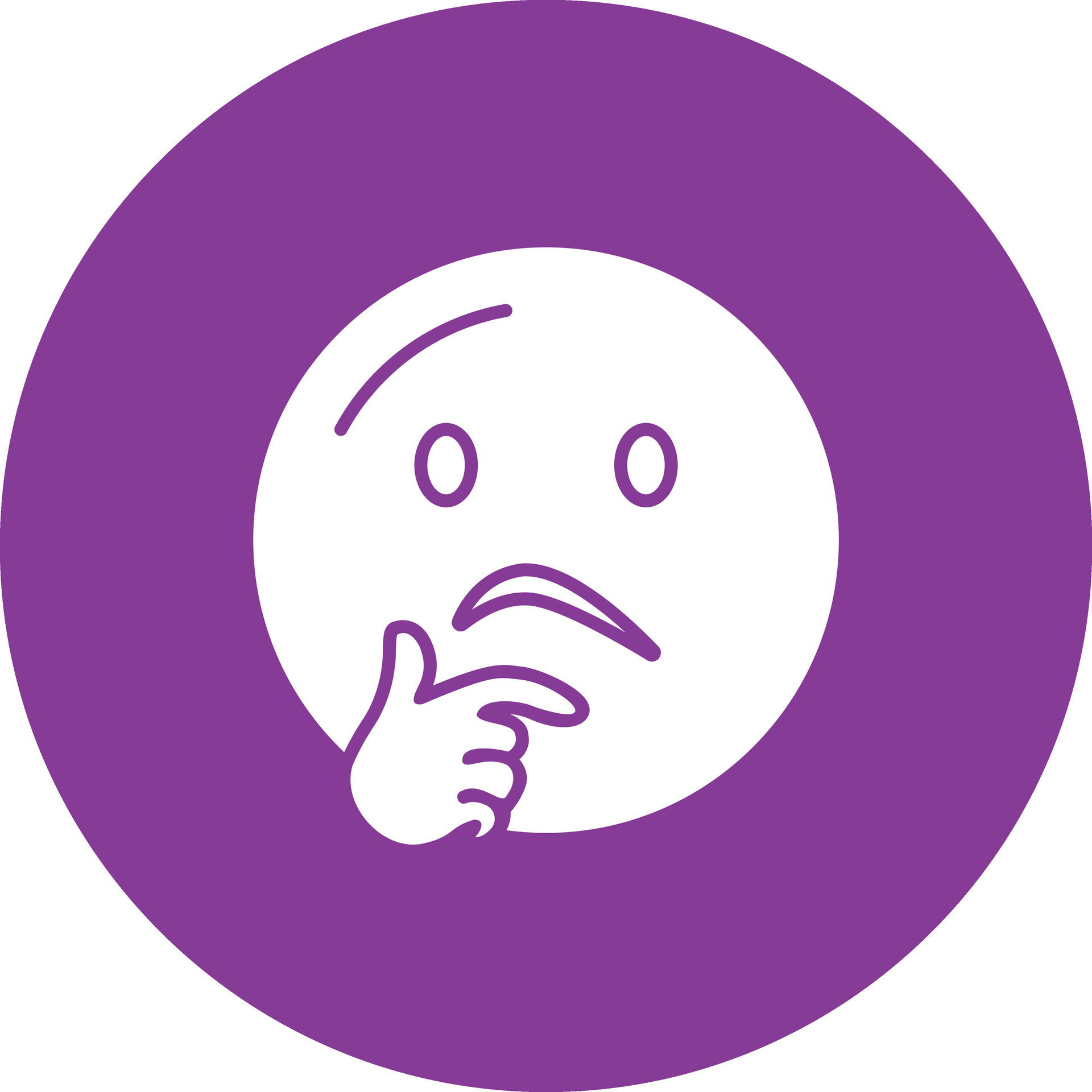 Thinking Face Icon Vector Image Suitable For Mobile Apps Web Apps And Print Media 38052793