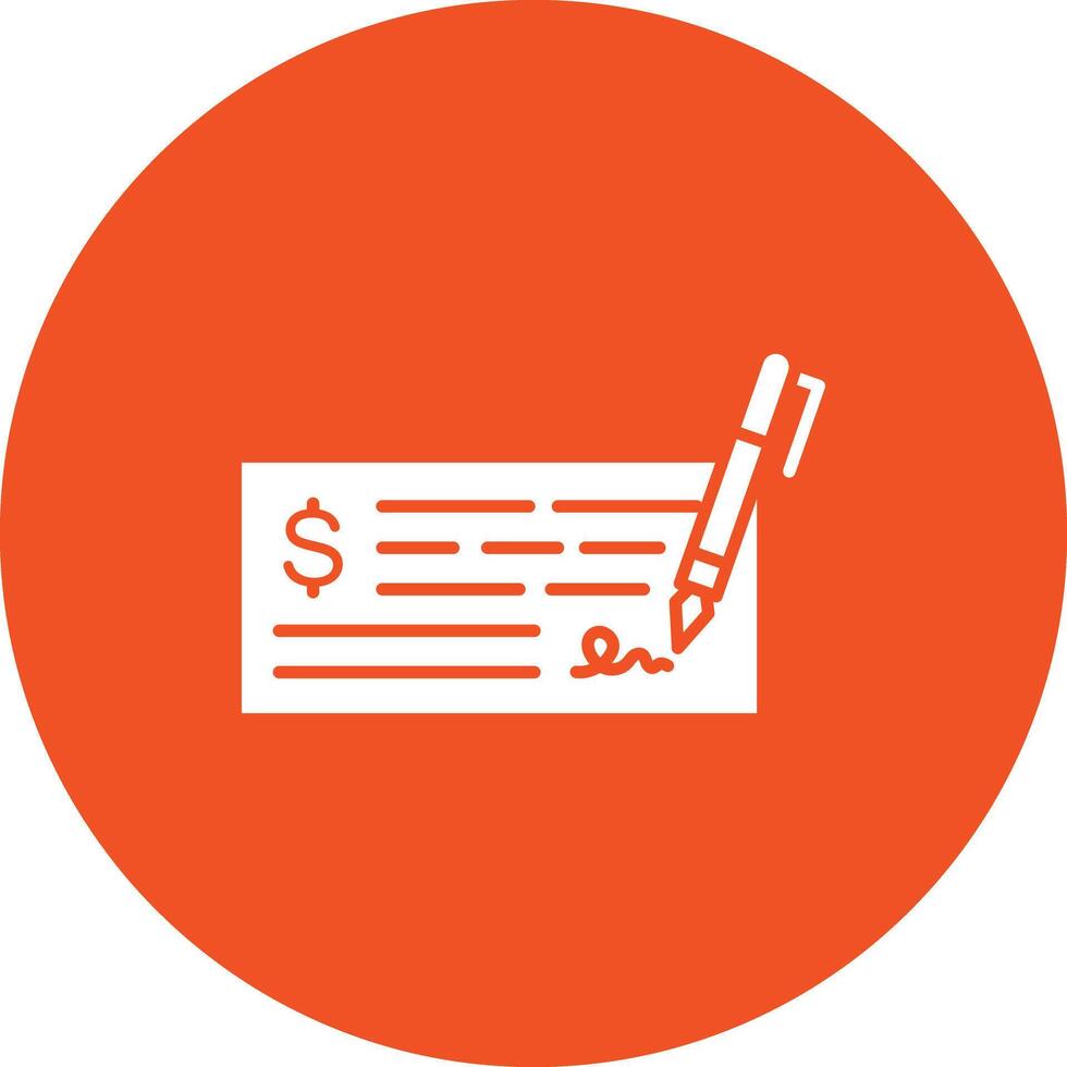 Write Cheque icon vector image. Suitable for mobile apps, web apps and print media. 38052856 ...
