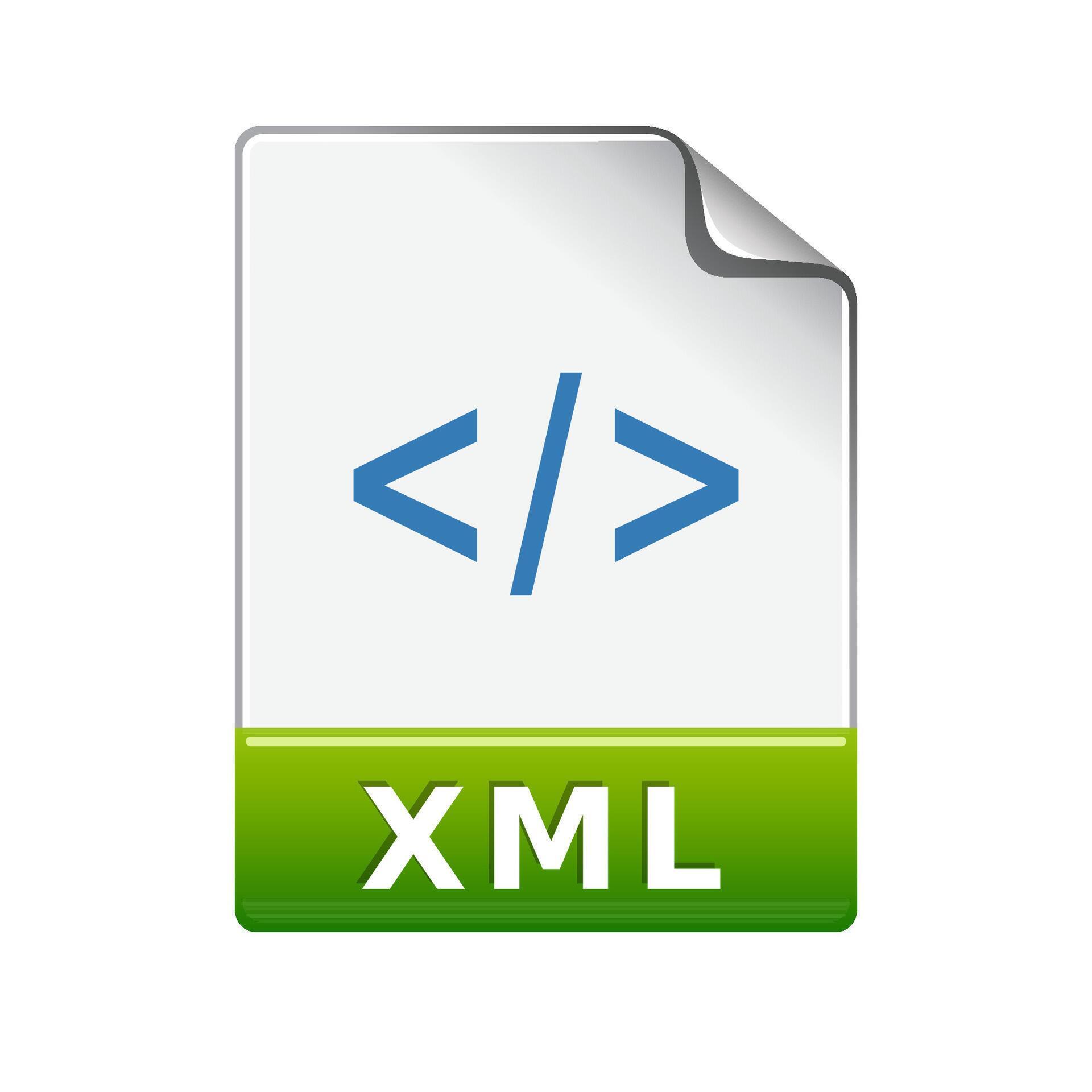 Xml File Format Icon In Color Computer Software Web Design 38053412