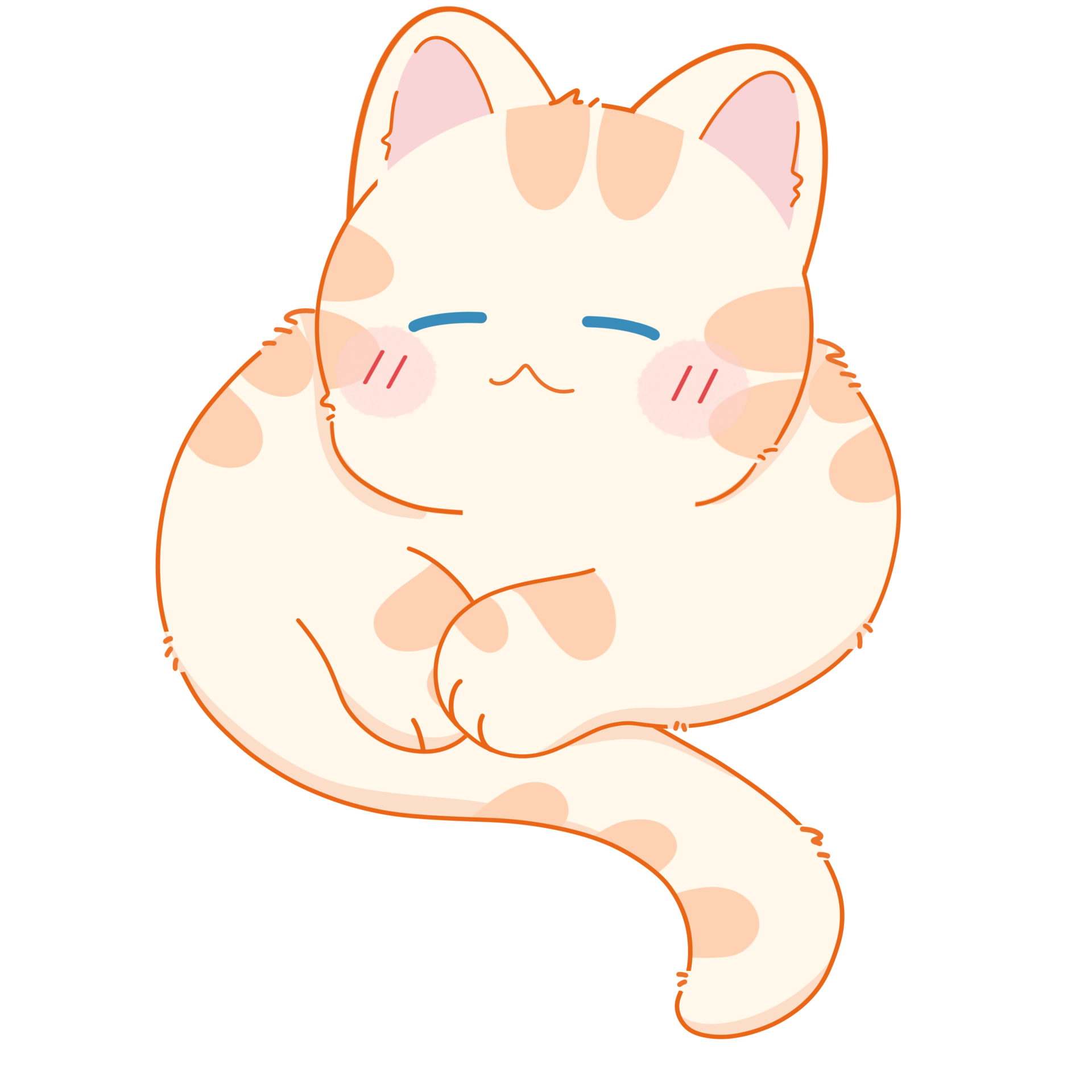 Cute Cat Love 38057869 Png
