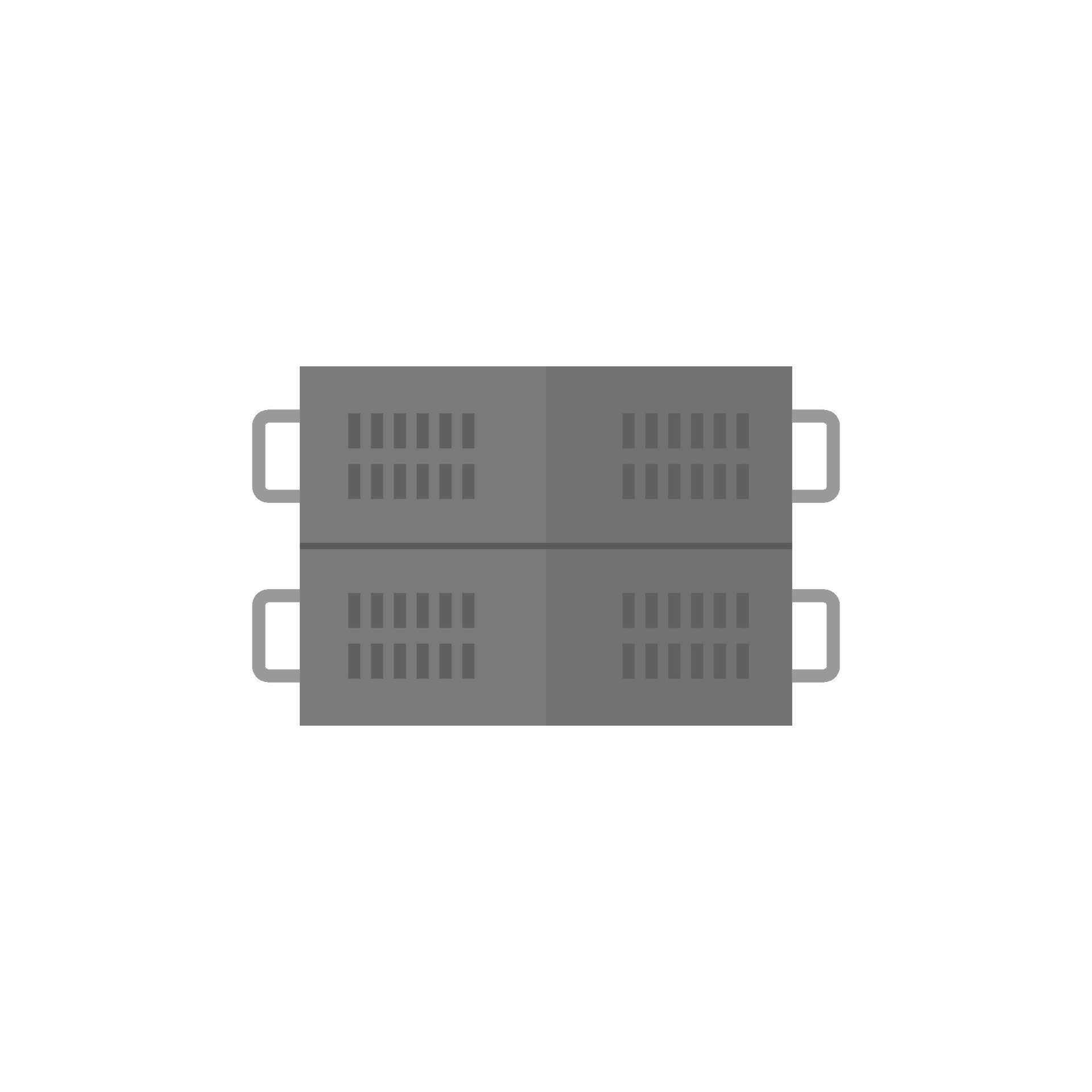 Server Rack Icon In Flat Color Style Computer Data File Center Hosting