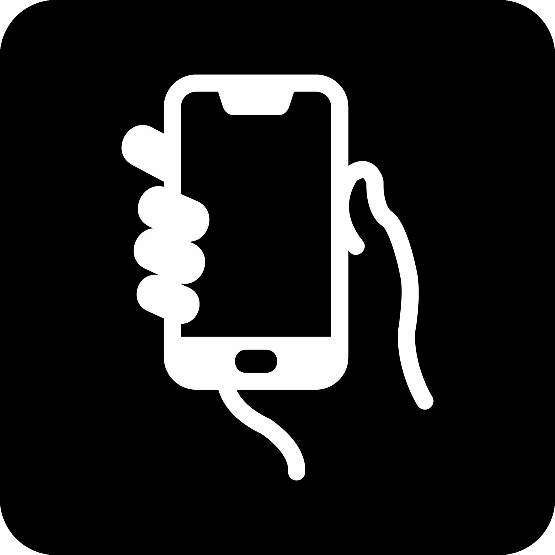 Hands Holding Mobile Phone Vector Icon 38061882 Vector Art At Vecteezy