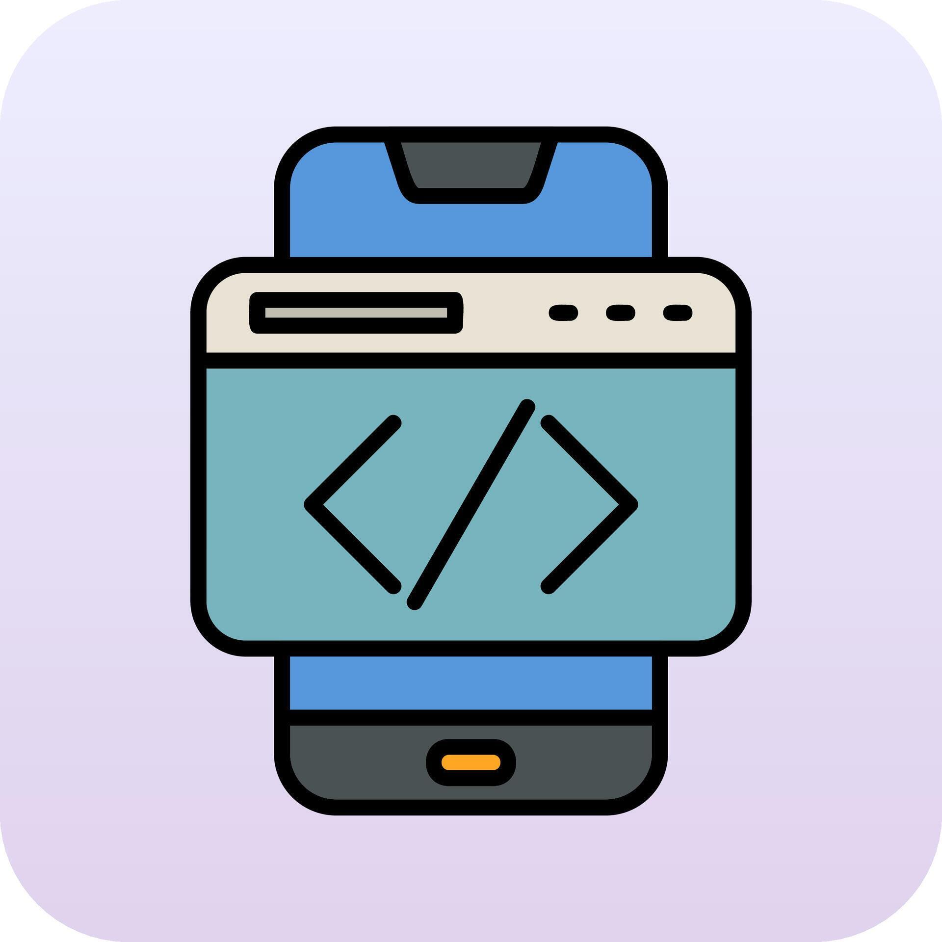 Smartphone Coding Vector Icon 38066335 Vector Art at Vecteezy