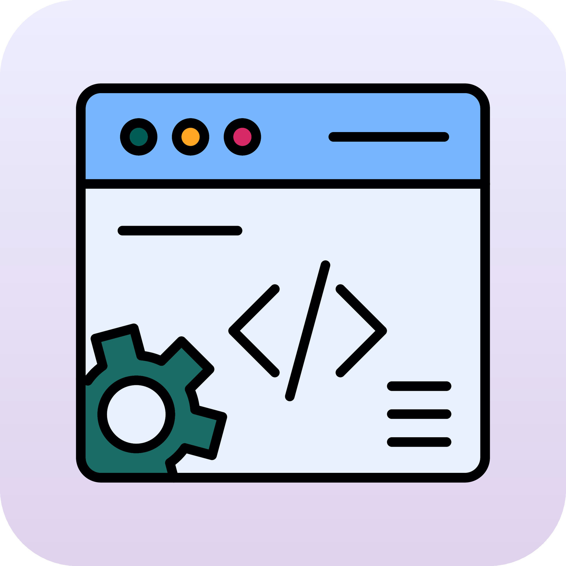 Web Development Vector Icon 38066684 Vector Art at Vecteezy