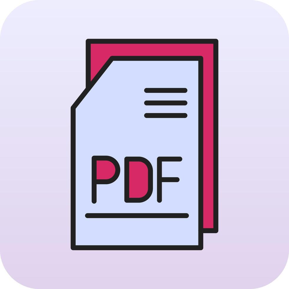 Pdf File Vector Icon 38066796 Vector Art at Vecteezy