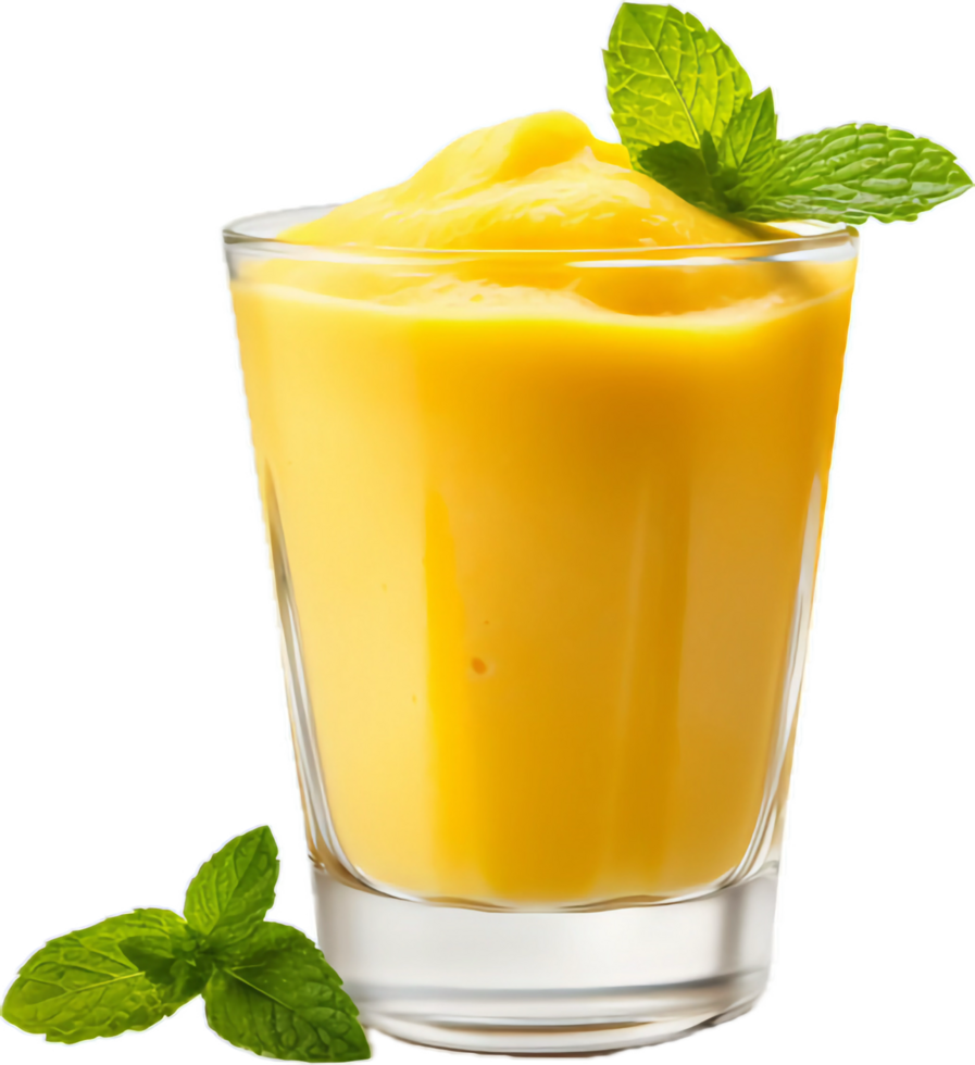 Ai Generated Mango Smoothie With Mint Png 38066859 Png