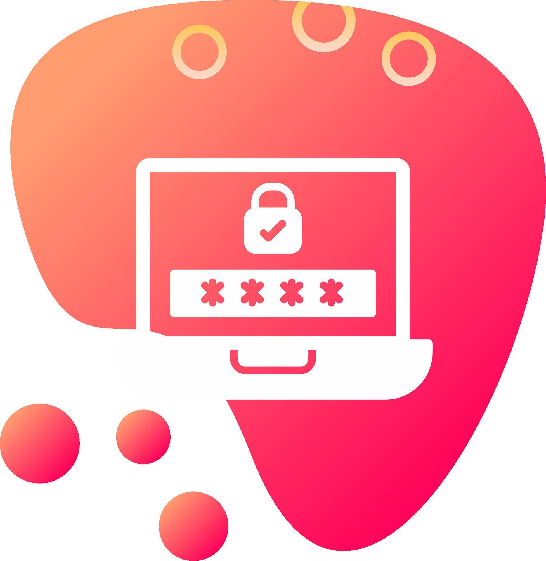 Laptop Password Vecto Icon 38069364 Vector Art At Vecteezy