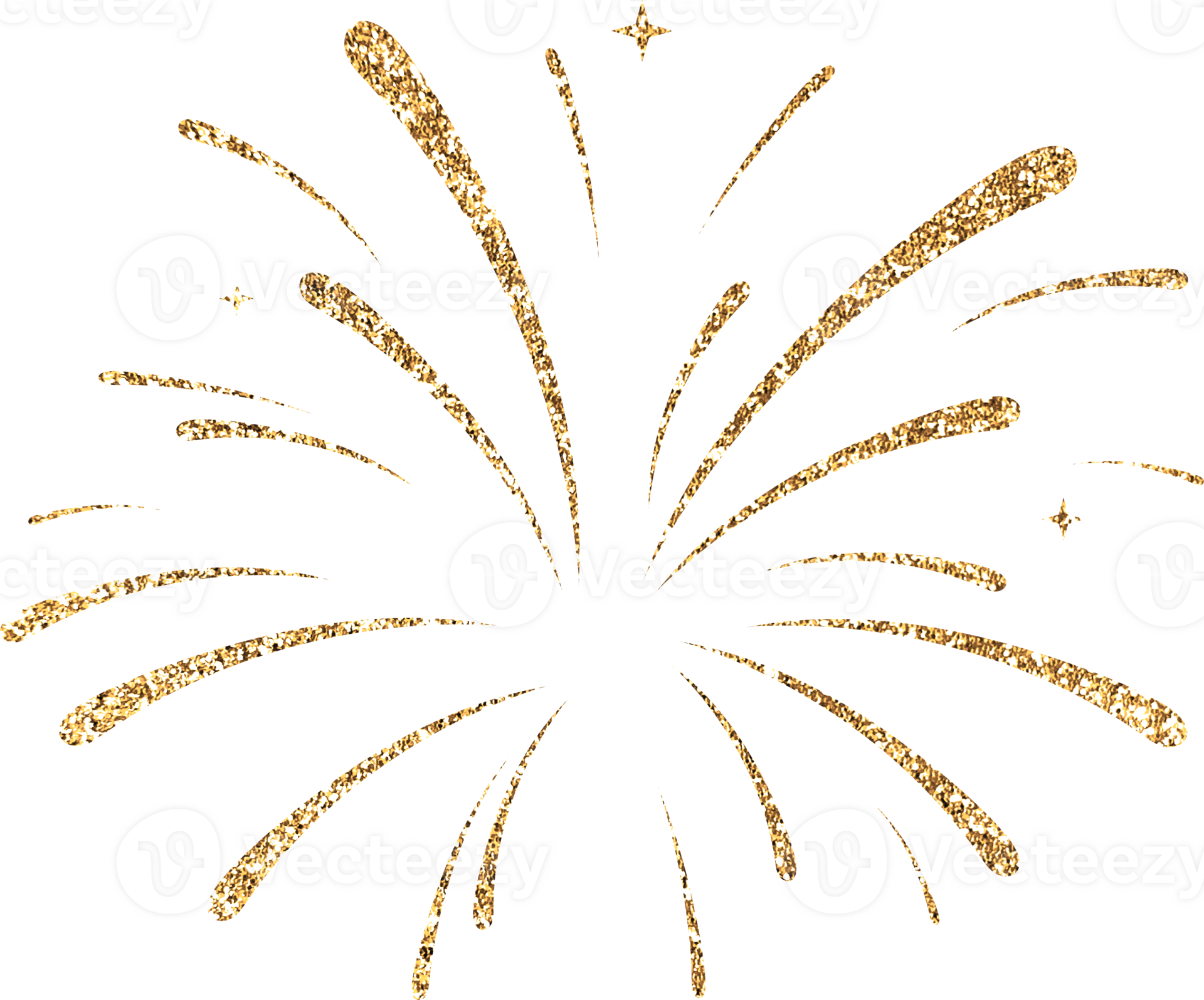 Gold Glitter Firework Explosion 38073026 PNG