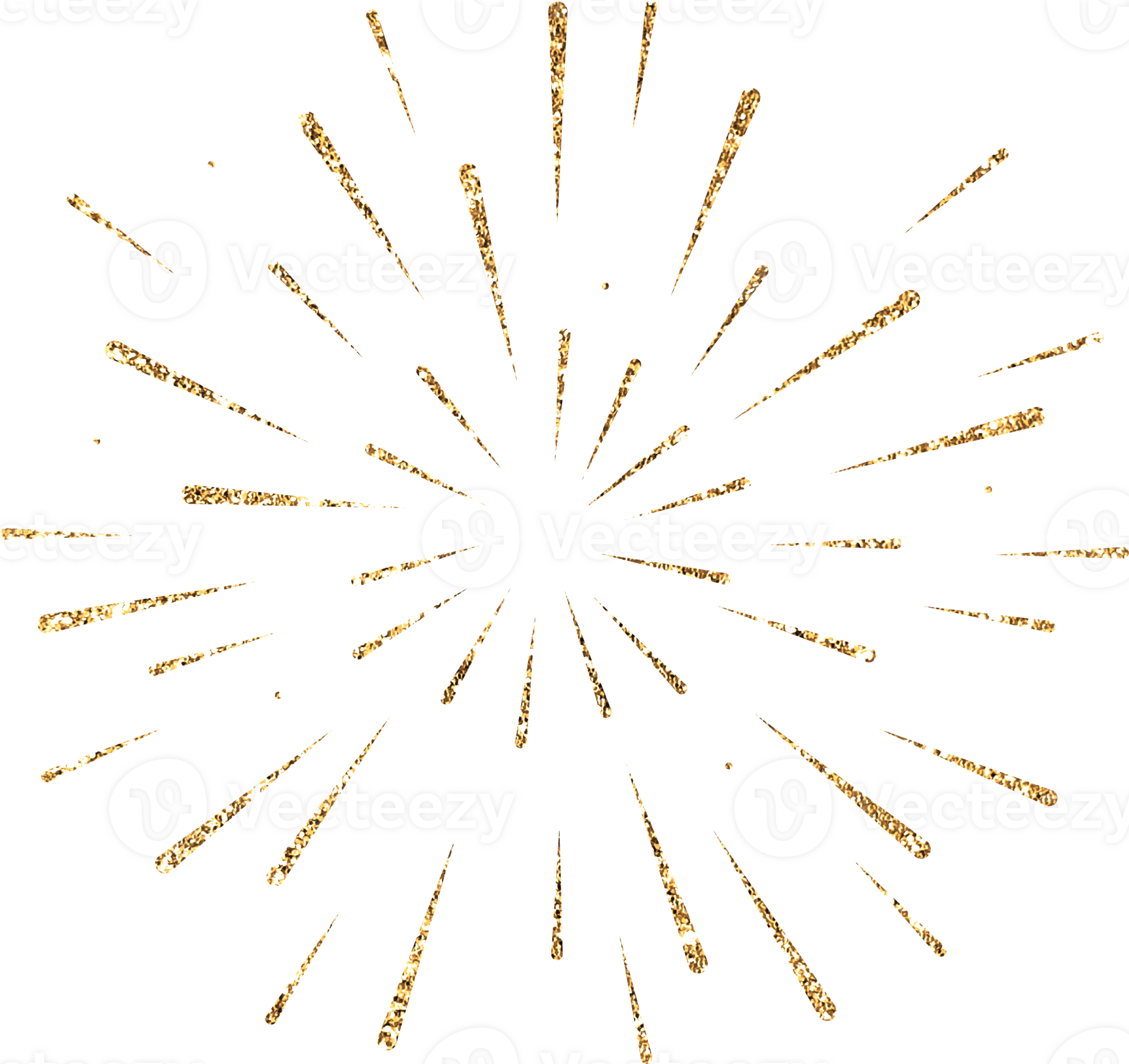 Gold Glitter Firework Explosion 38073027 PNG