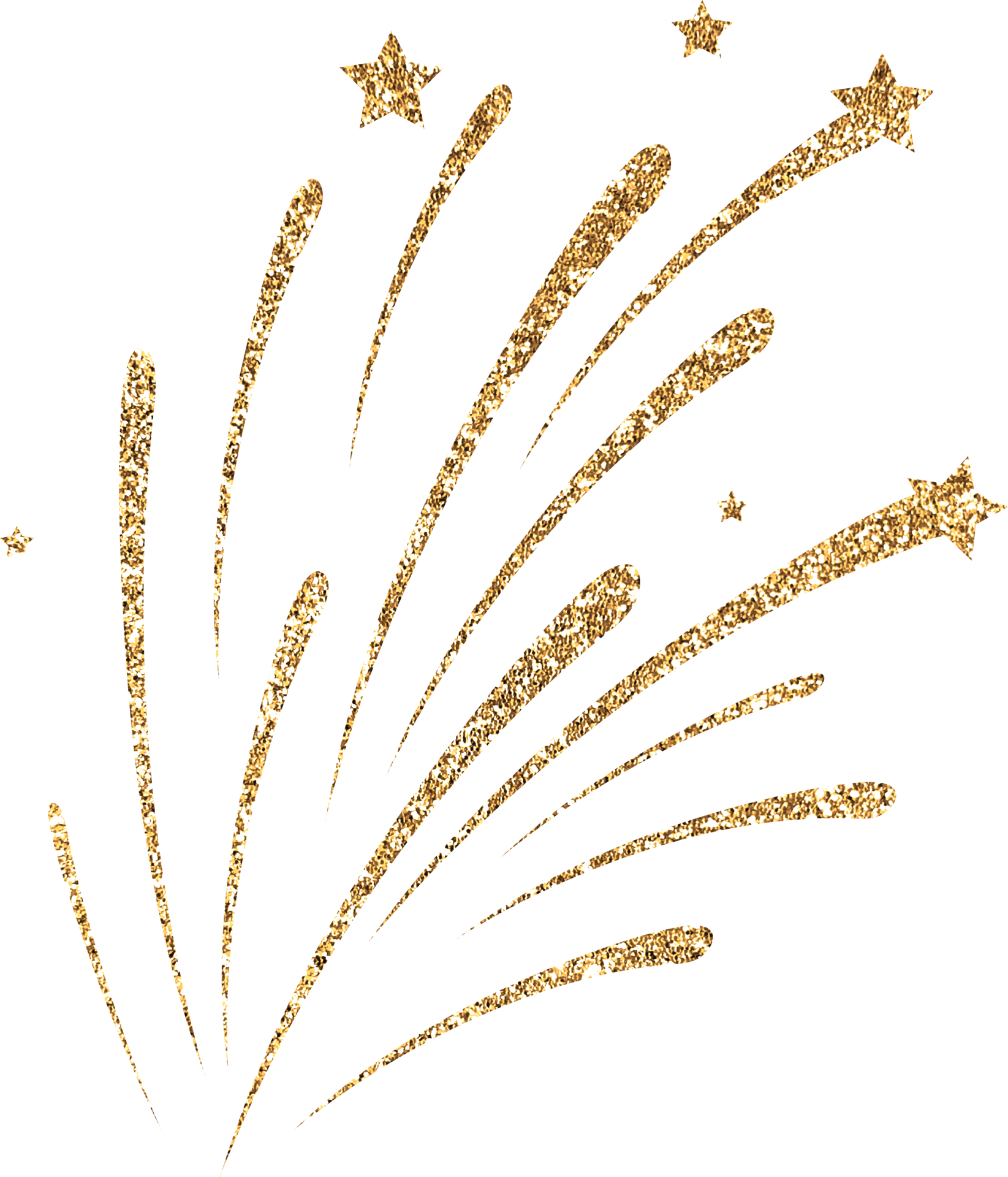 Gold Glitter Firework Explosion 38073041 PNG