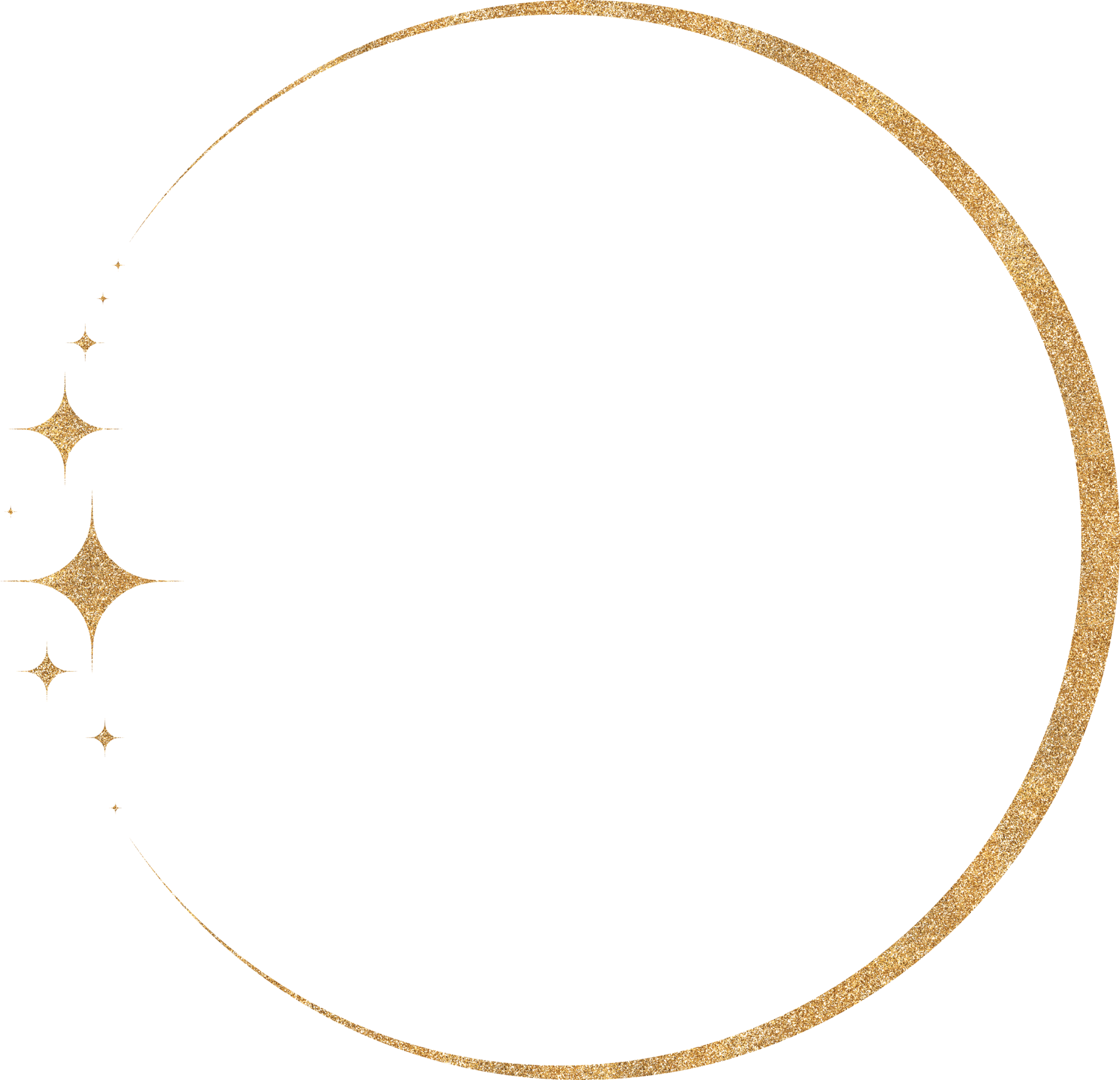 Gold Glitter Frame 38073137 Png
