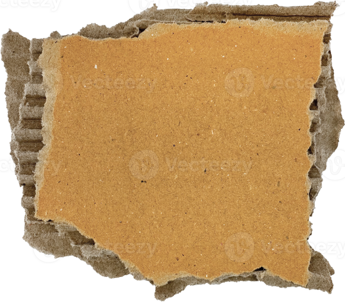 Brown Torn Corrugated Cardboard 38073167 PNG