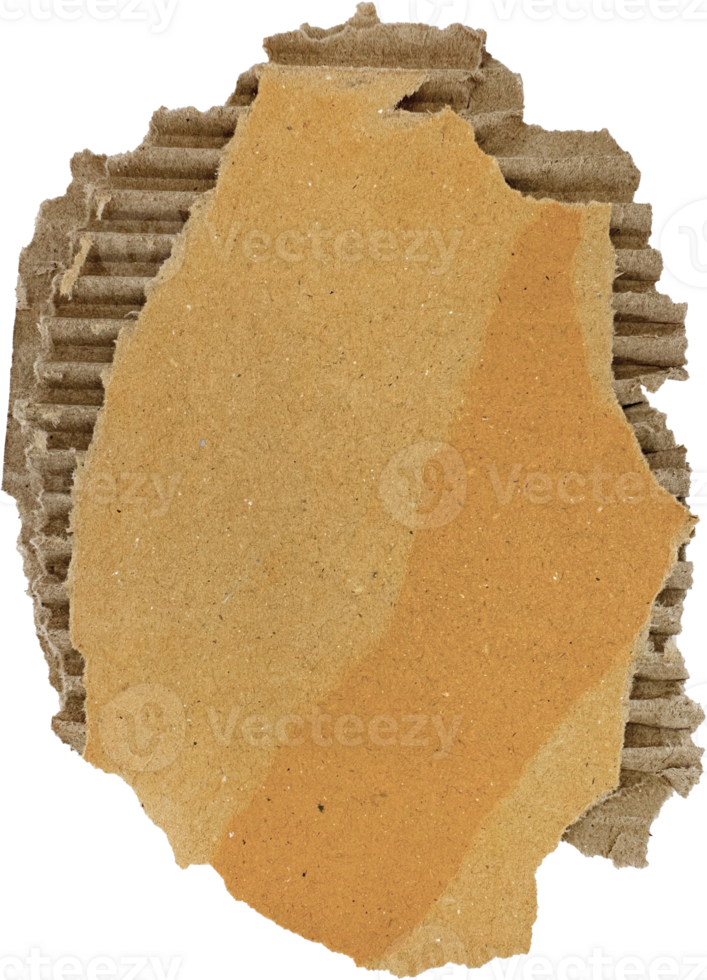 Brown Torn Corrugated Cardboard 38073181 PNG