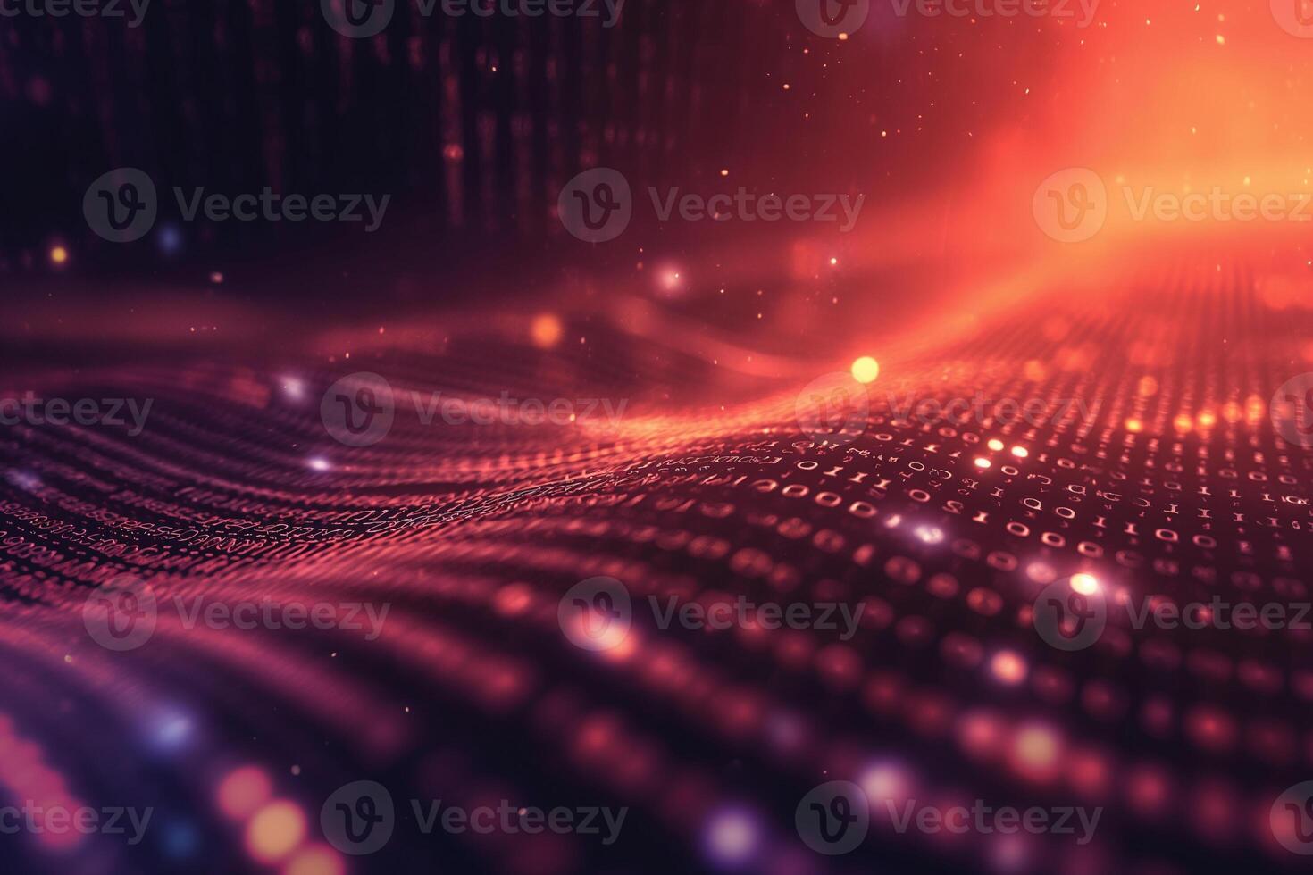 Ai Generated Futuristic Binary Code Background For Tech Concepts And Data Visualization 38077431