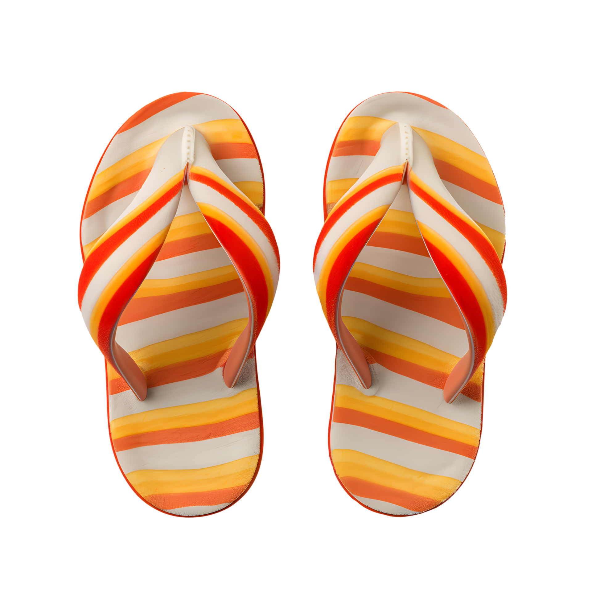 Ai Generated Colored Beach Flip Flops Without Background 38077851 Png