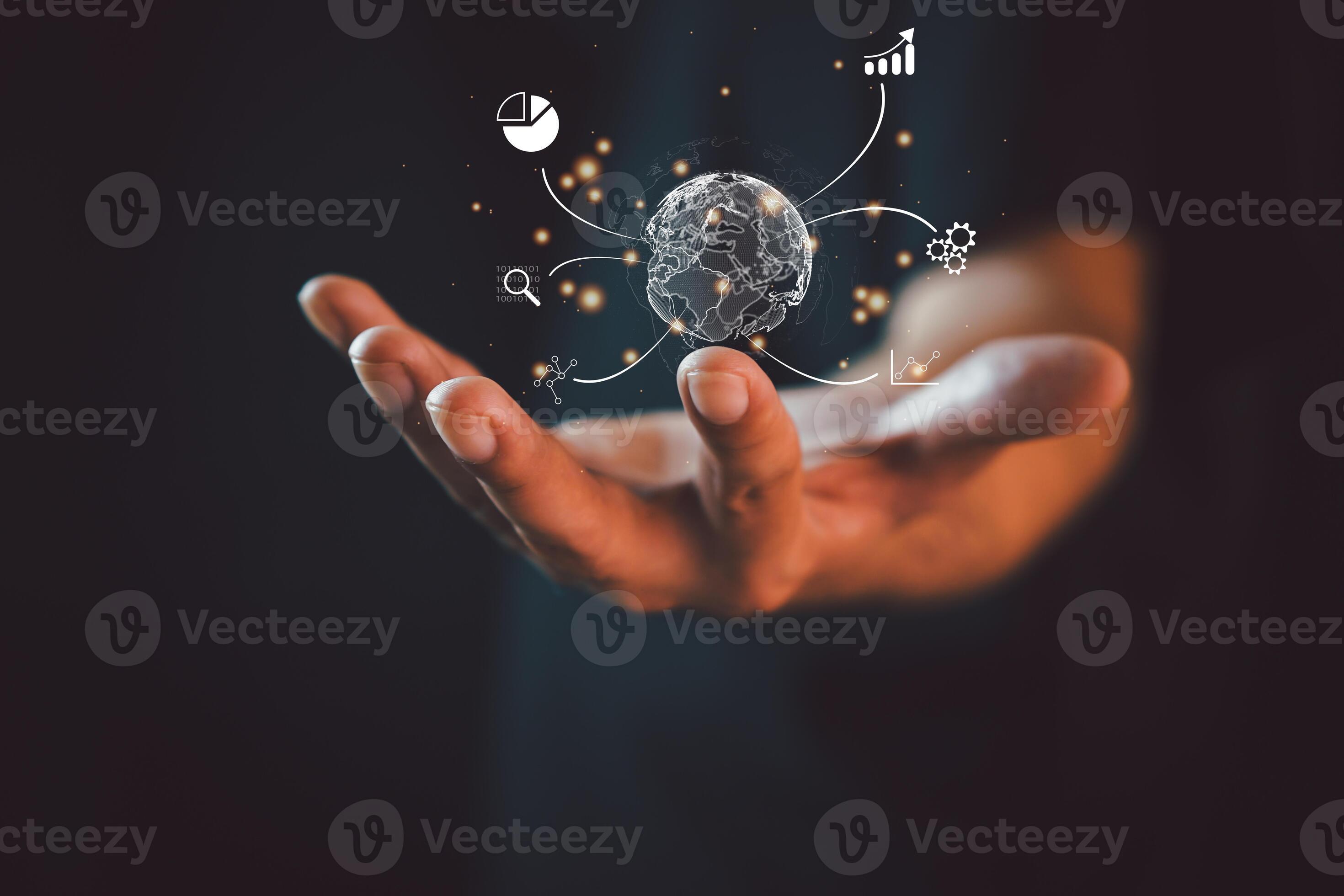 Big Data And Analytics Visualization Technology With Scientist