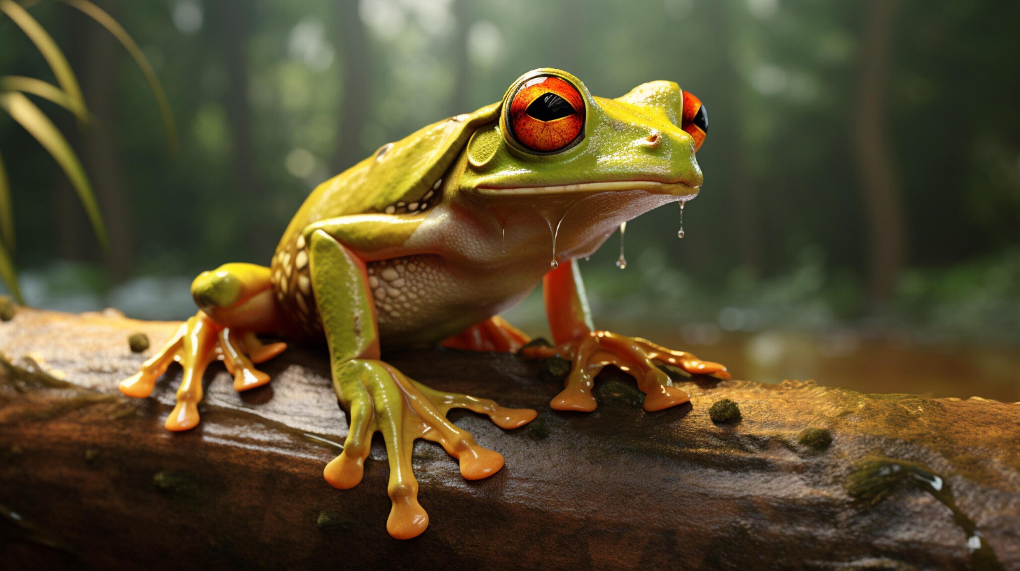 AI generated frog high quality image 38088408 Stock Photo at Vecteezy