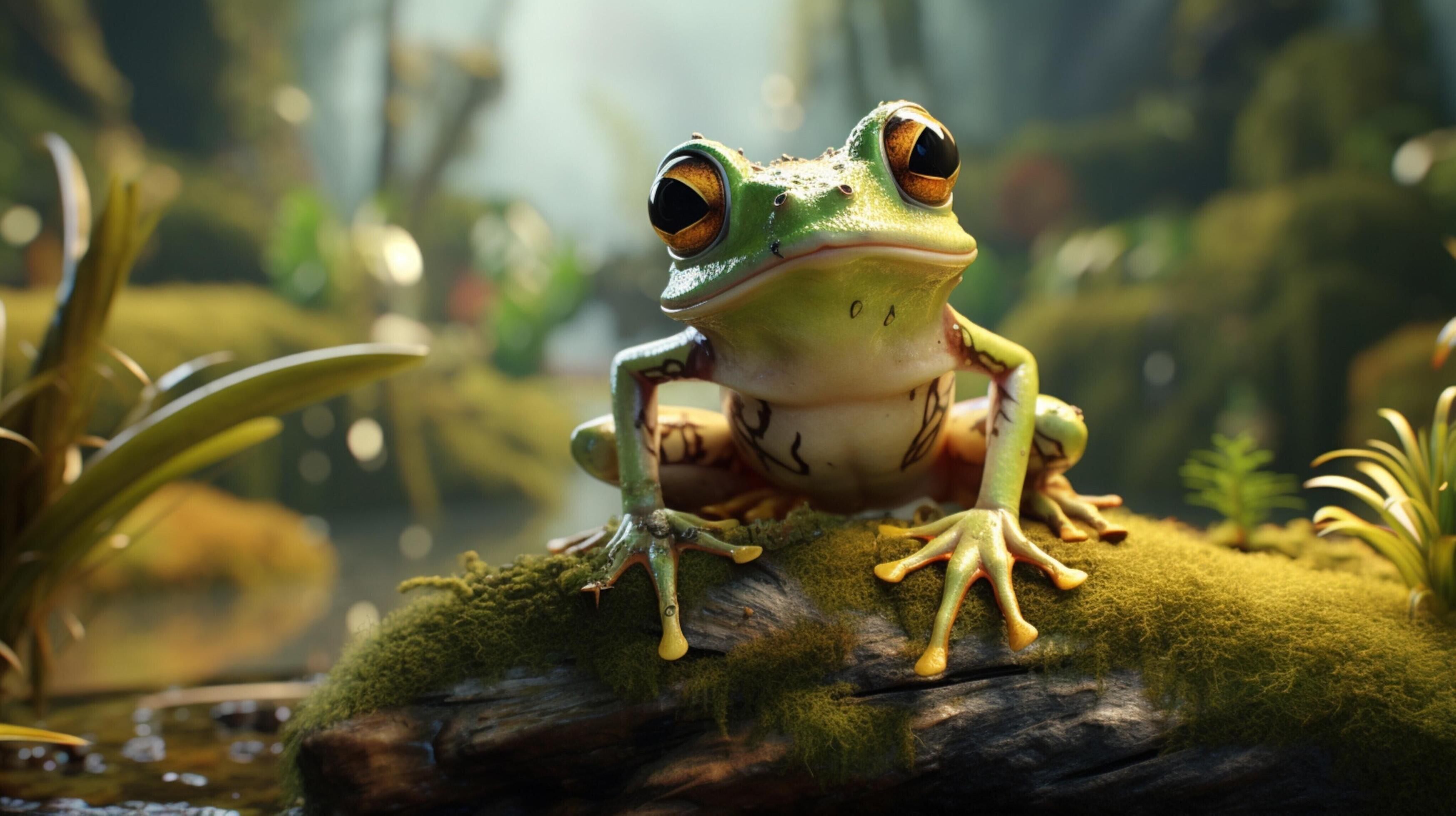 AI generated frog high quality image 38092308 Stock Photo at Vecteezy
