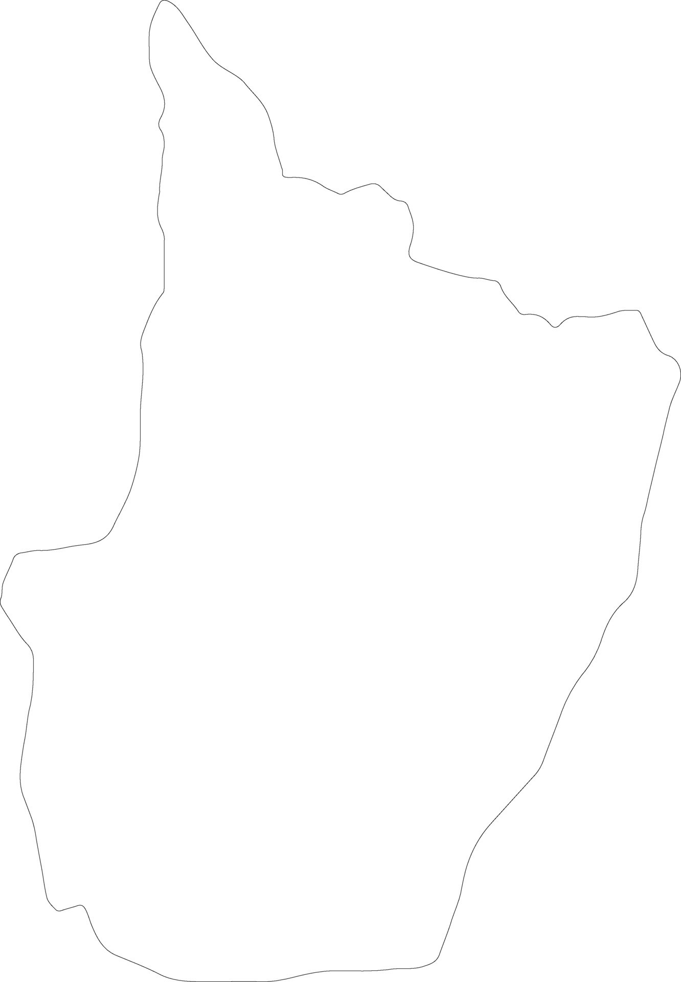 Upper Takutu Upper Essequibo Guyana Outline Map 38099209 Vector Art At