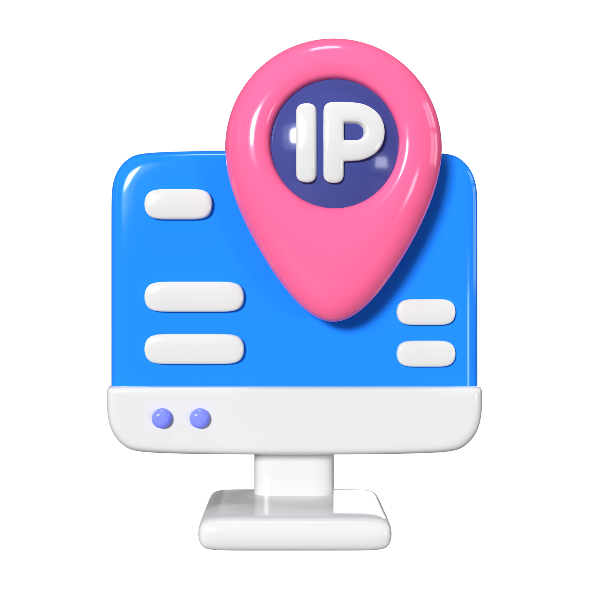 icono de ilustración 3d de dirección IP 38105520 PNG