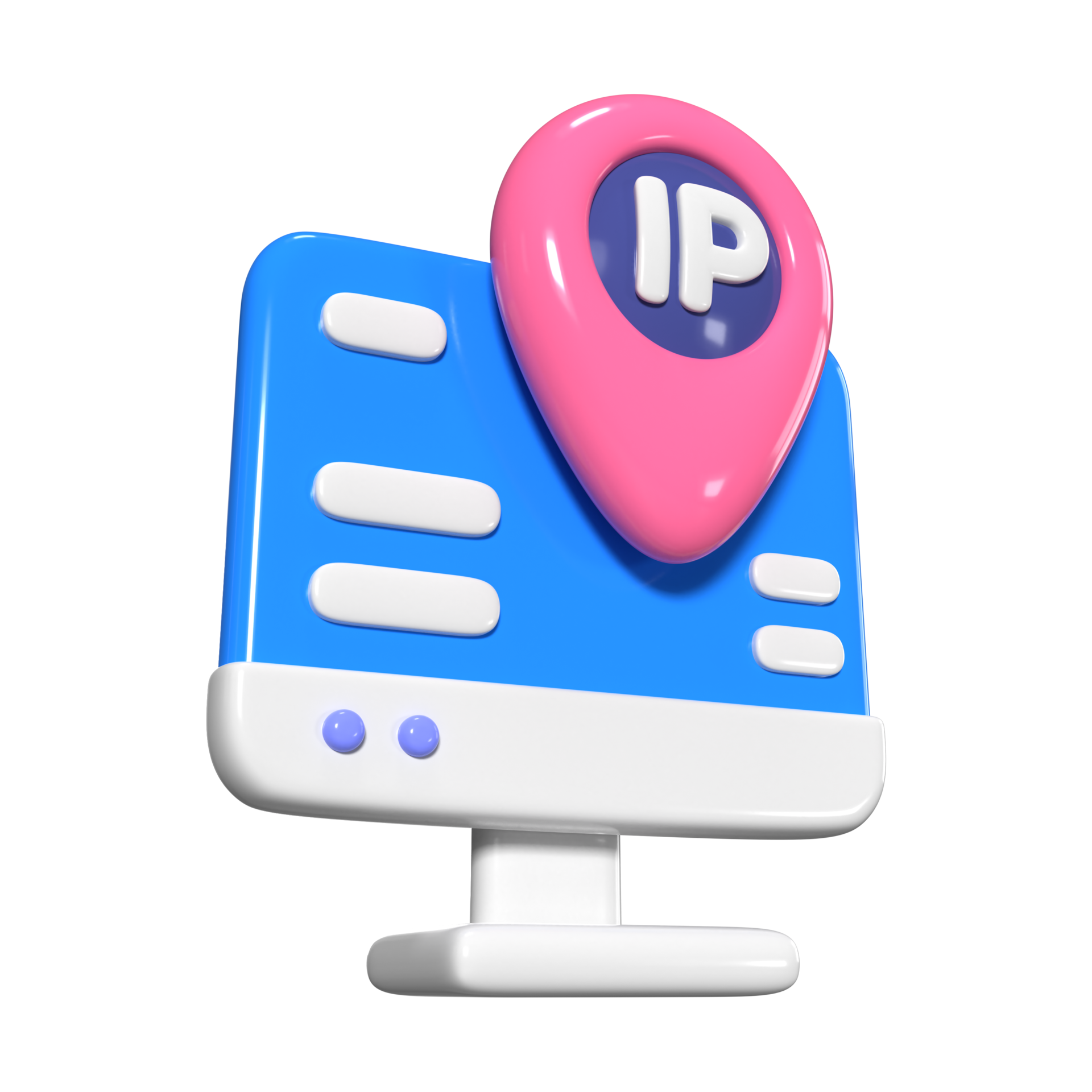 IP Address 3D Illustration Icon 38105541 PNG