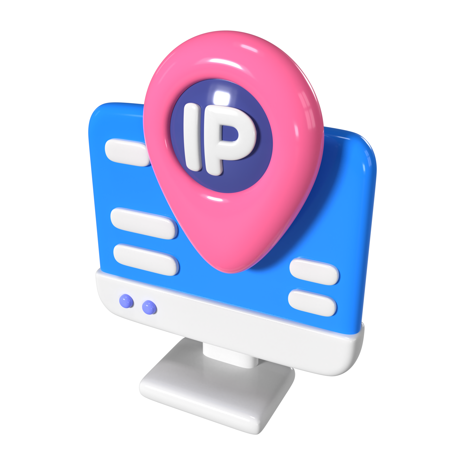 IP Address 3D Illustration Icon 38105542 PNG