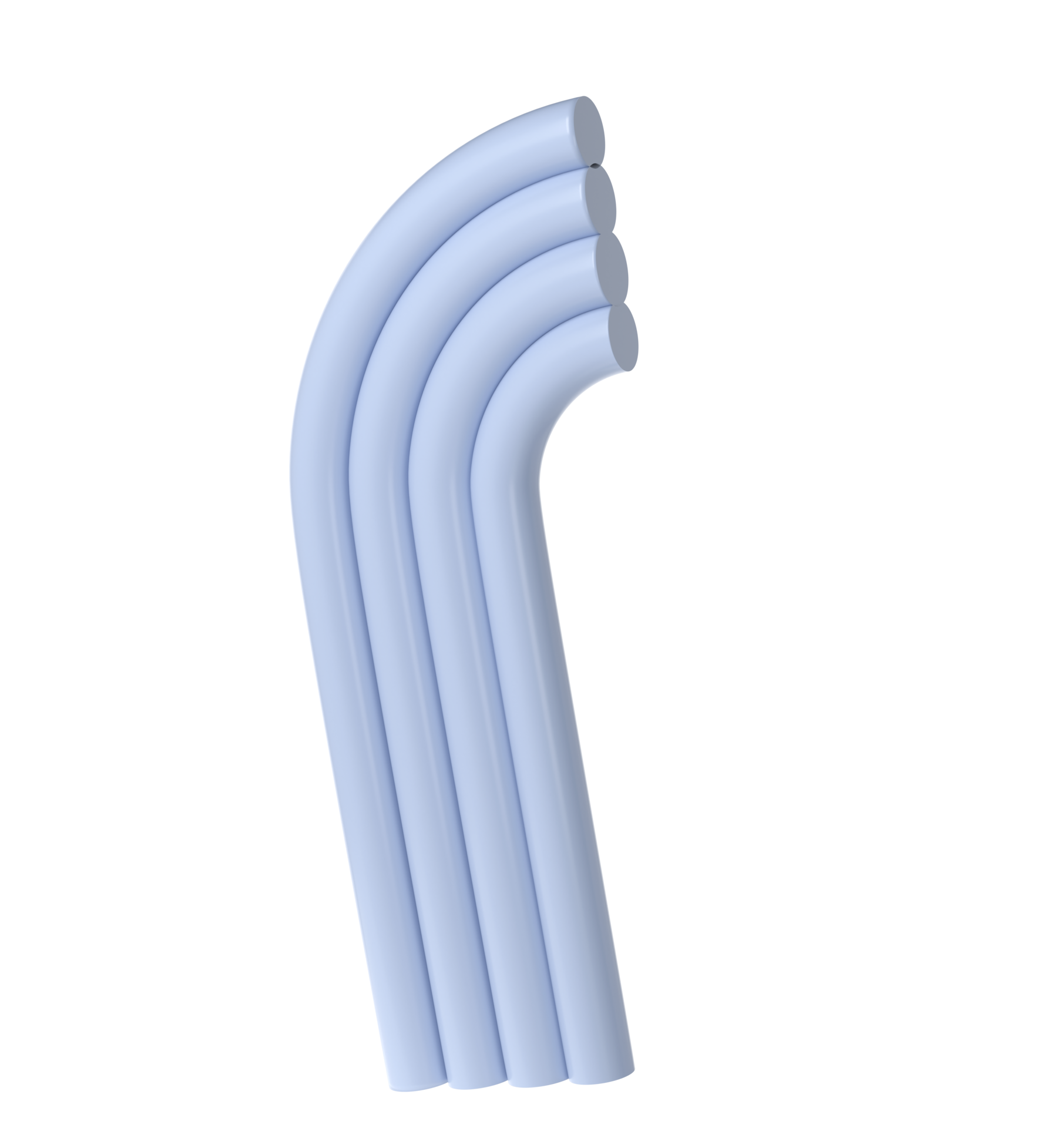 3d rendering of plaster molds Abstract geometry blue figure ...