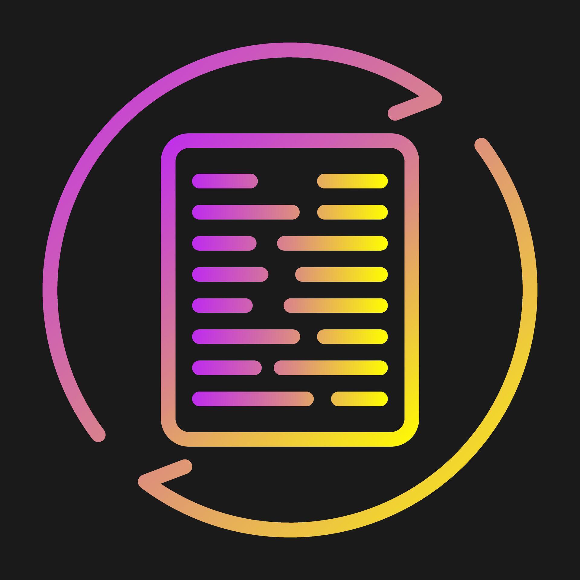 Document Synchronization Vector Icon 38112458 Vector Art at Vecteezy