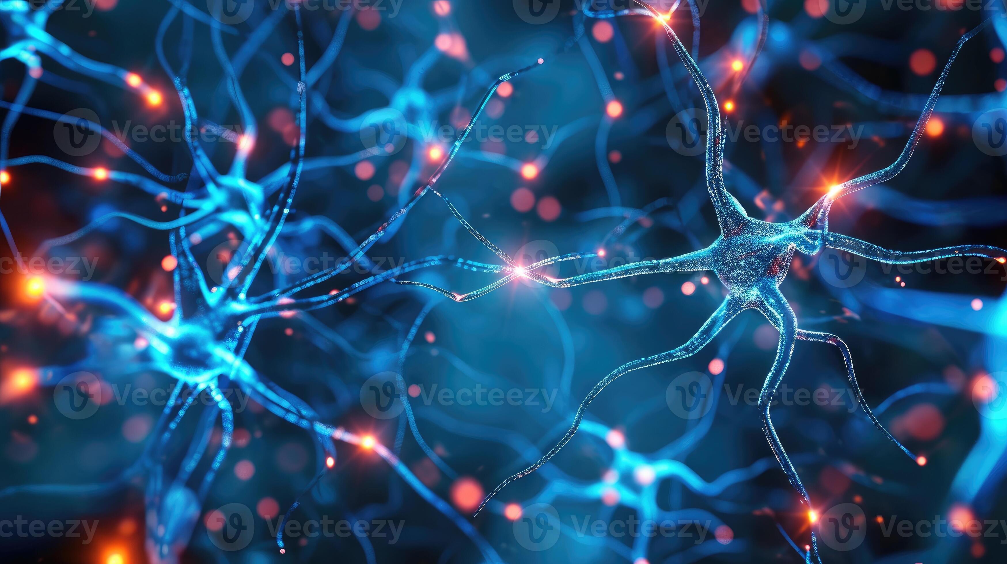 AI generated Explore the intricate neural communication through this ...