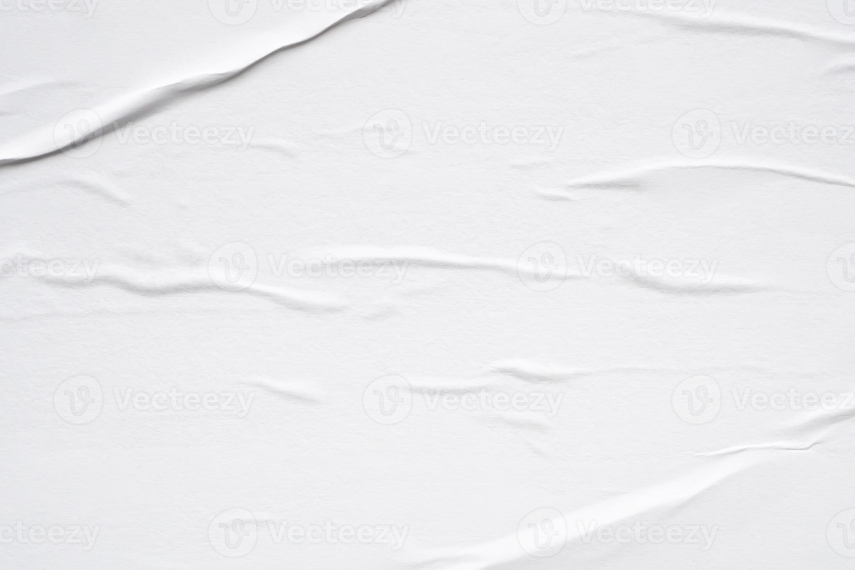 White Blank Crumpled And Creased Paper Poster Texture Background