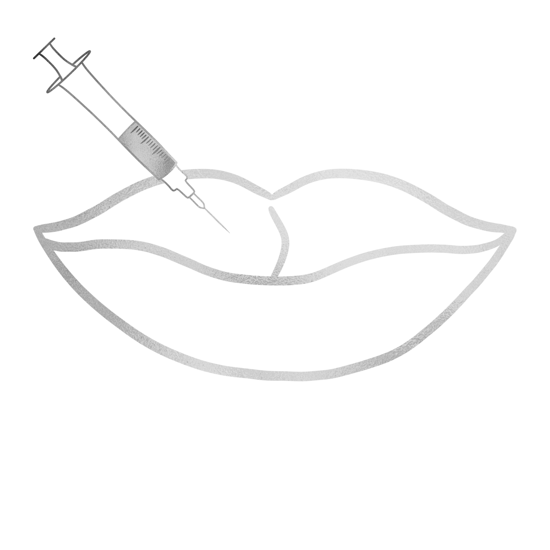 Silver Lip Filler Injection Outline 38123501 Png