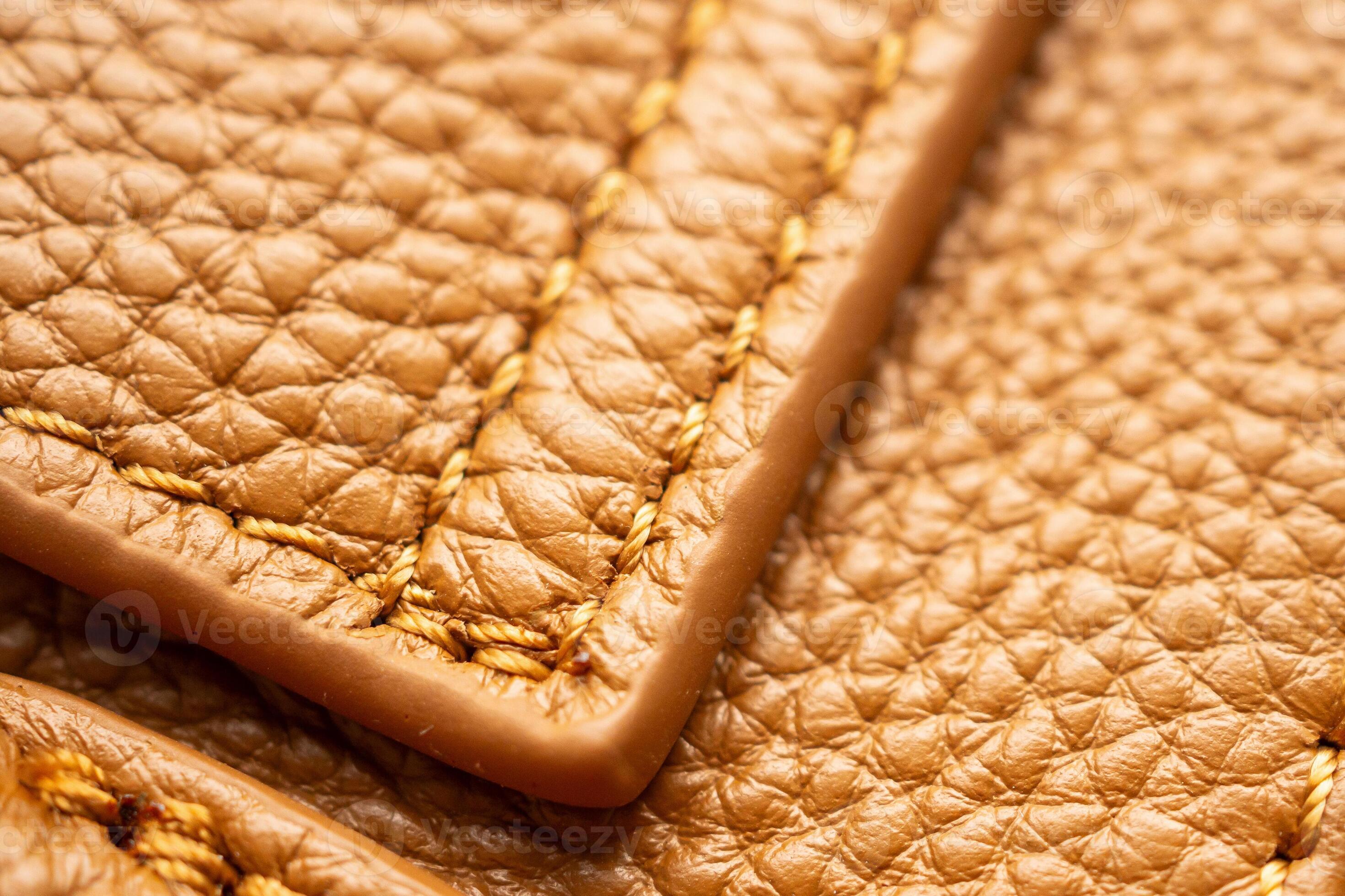 luxury brown leather bag texture background with stitching 38130131 ...